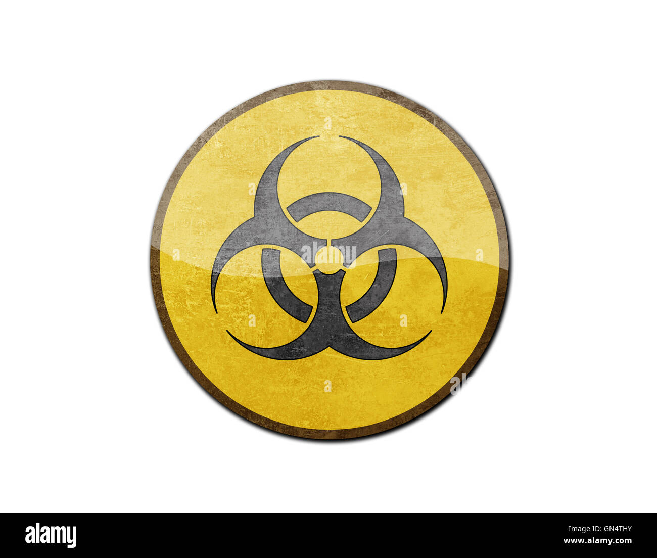 Biohazard label sticker Cut Out Stock Images & Pictures - Alamy
