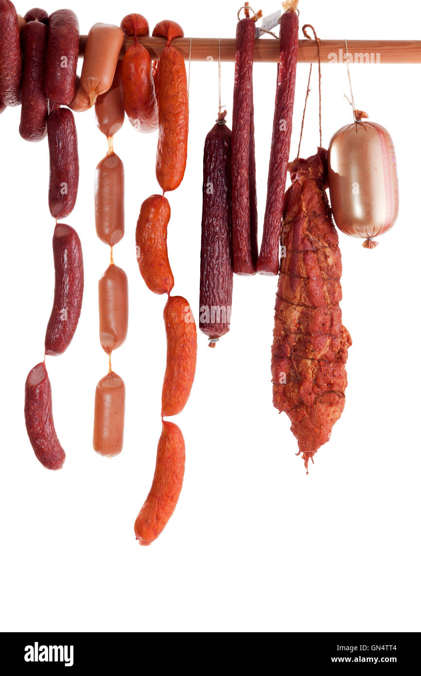 Hanging food dry bacon hi-res stock photography and images - Alamy