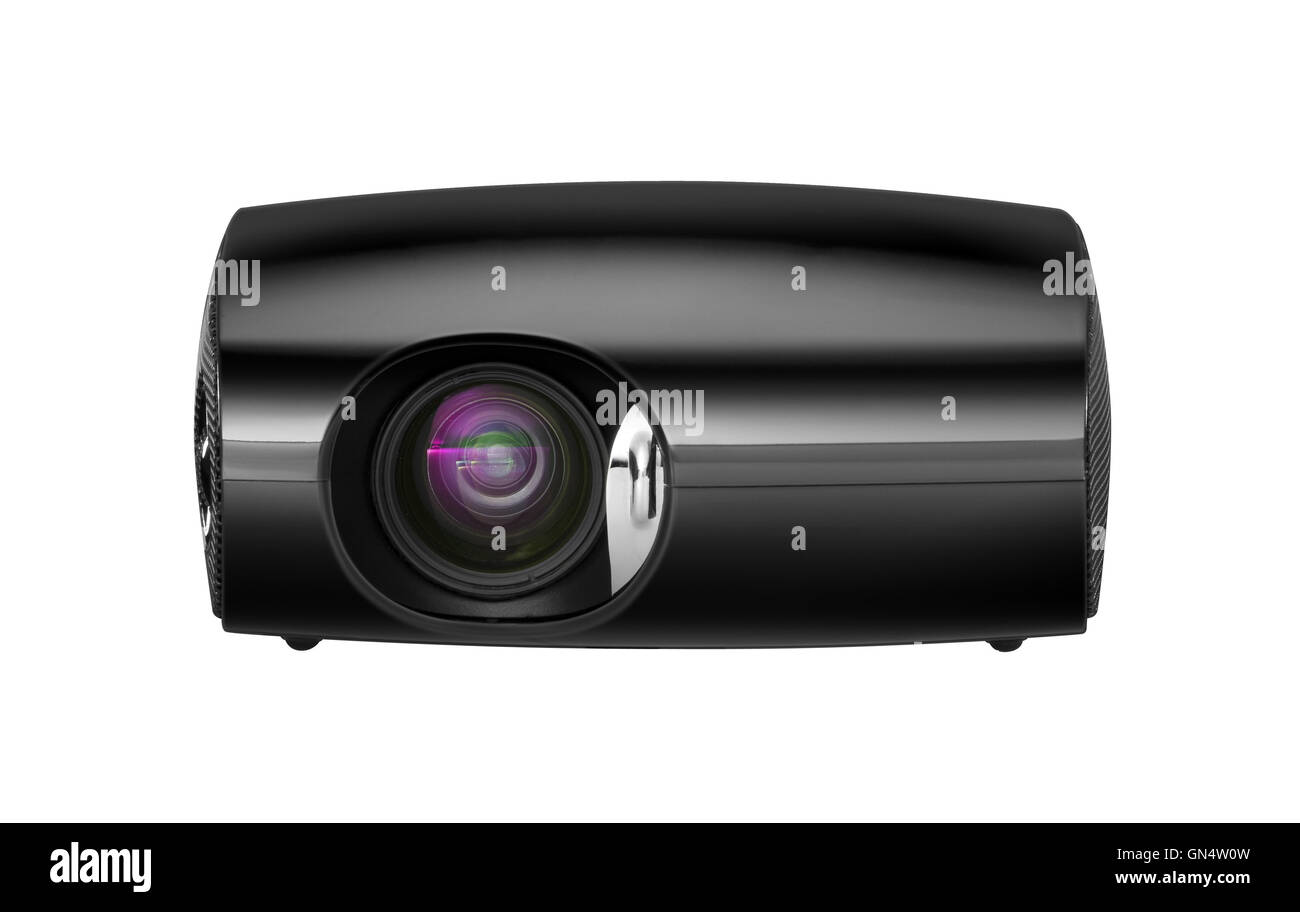 projector under the white background Stock Photo - Alamy