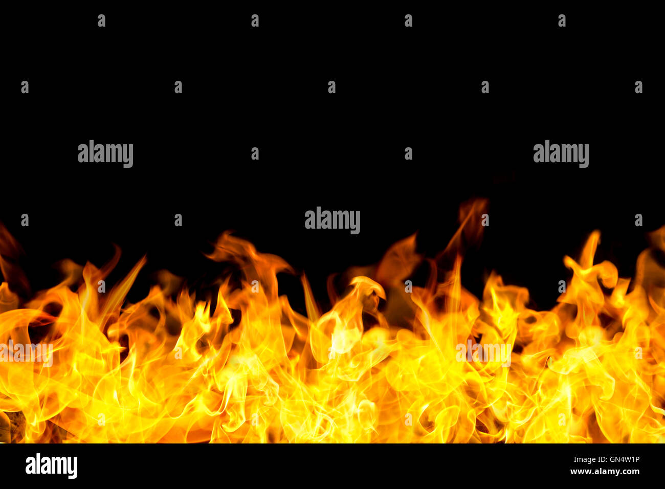 Fire flames banner hi-res stock photography and images - Alamy