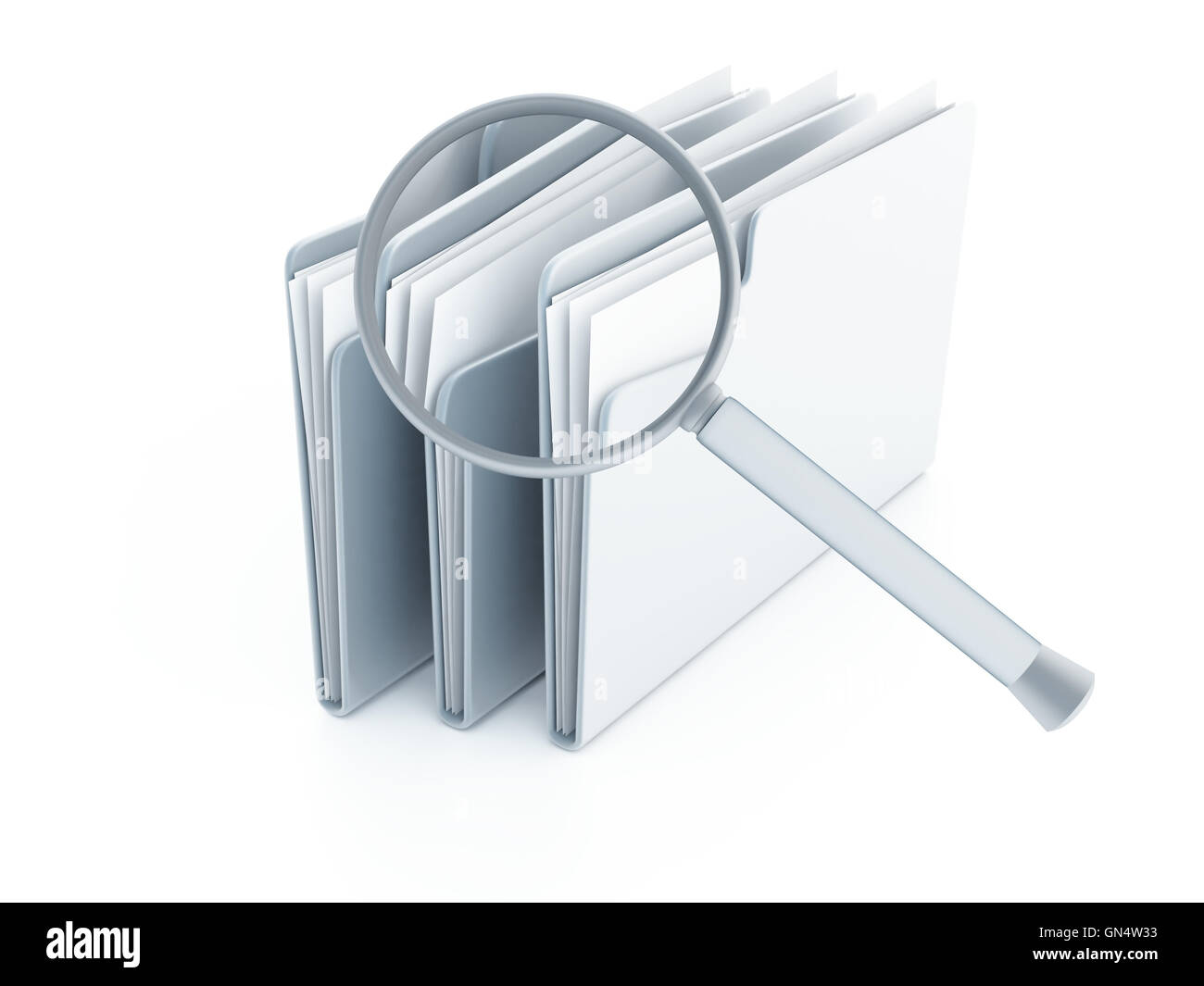 blue folders with papers Stock Photo - Alamy