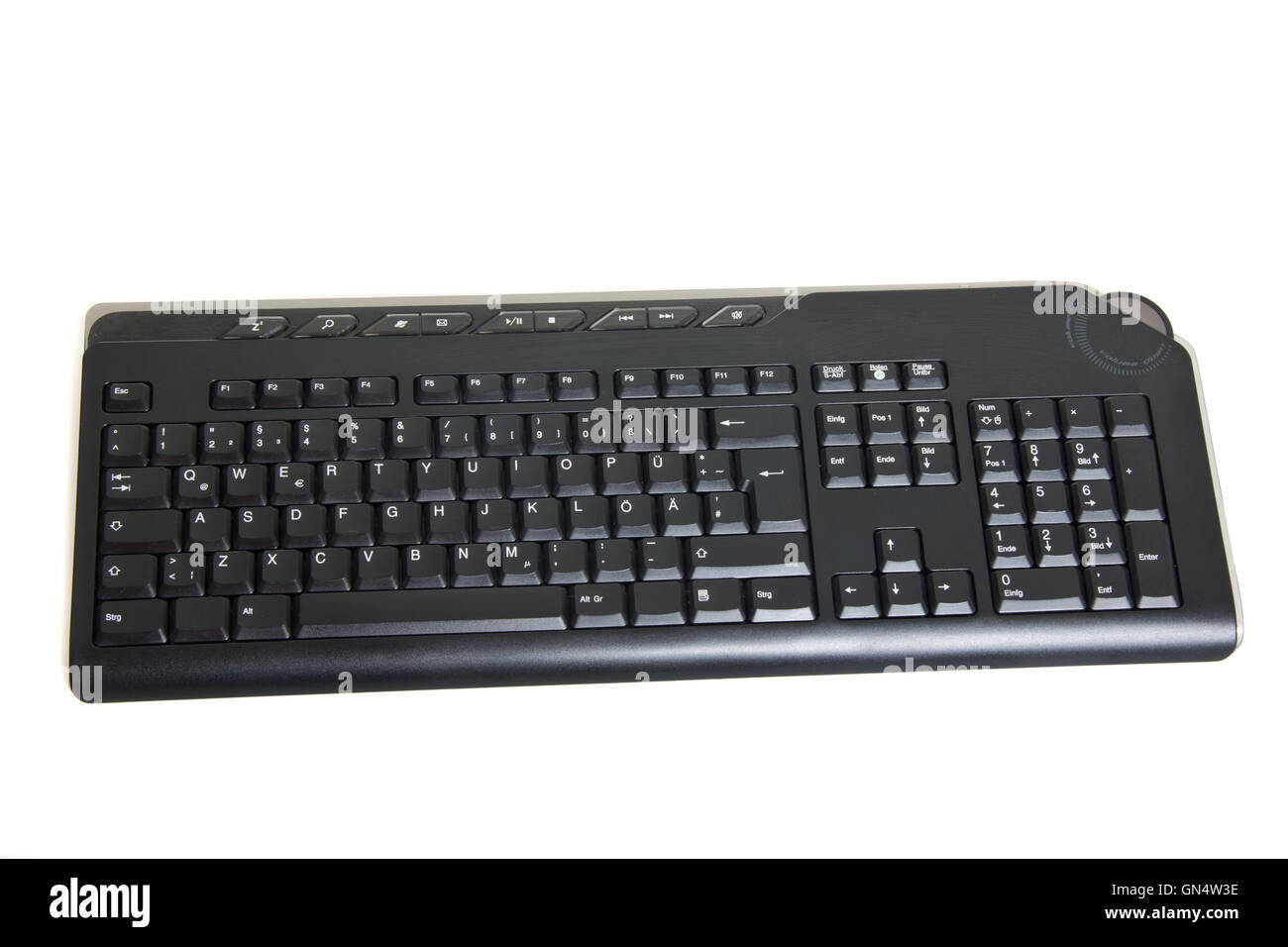 Computer keyboard isolated on white Stock Photo - Alamy