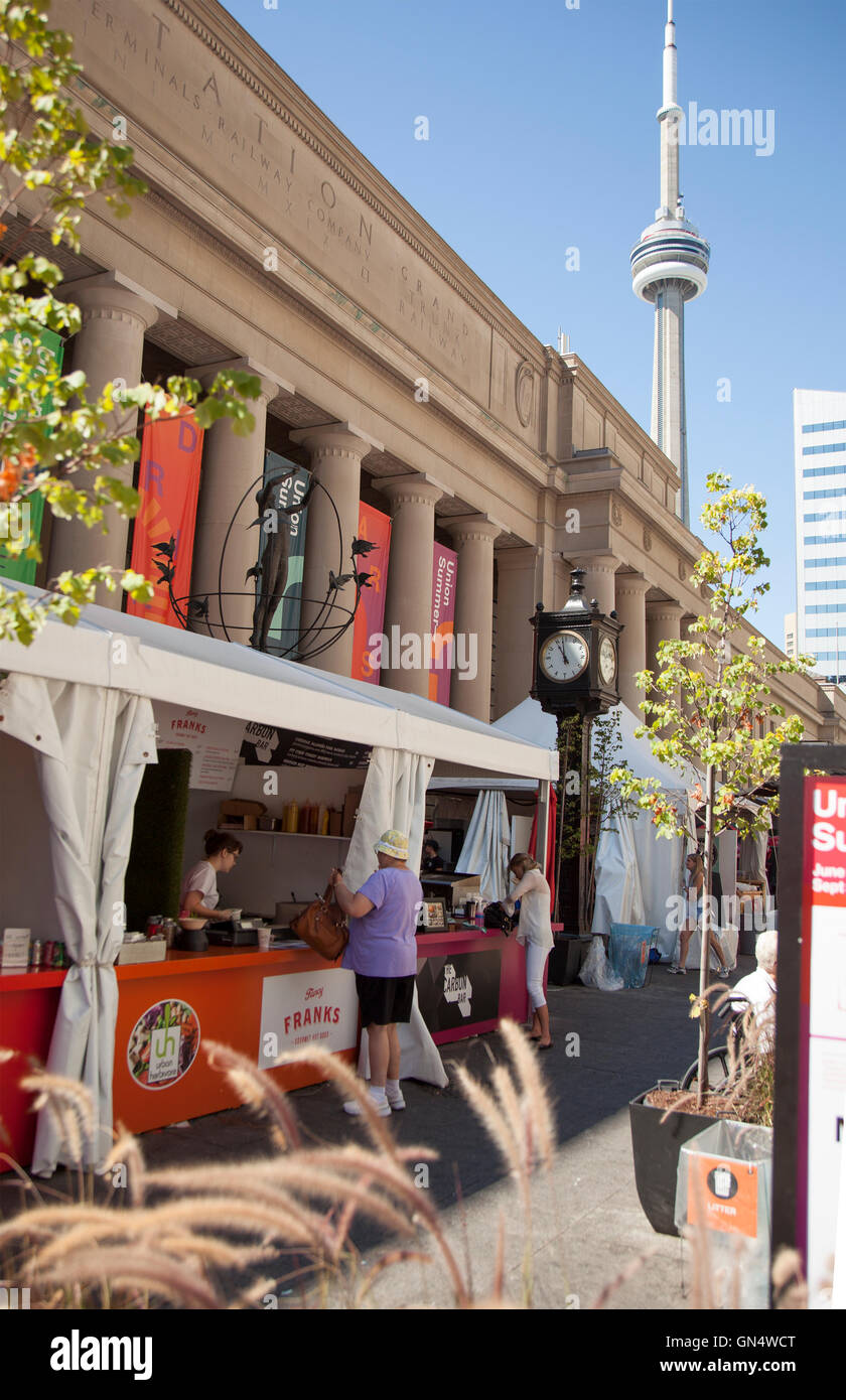 TORONTO - AUGUST 8, 2016: Union Summer is a food and entertainment ...