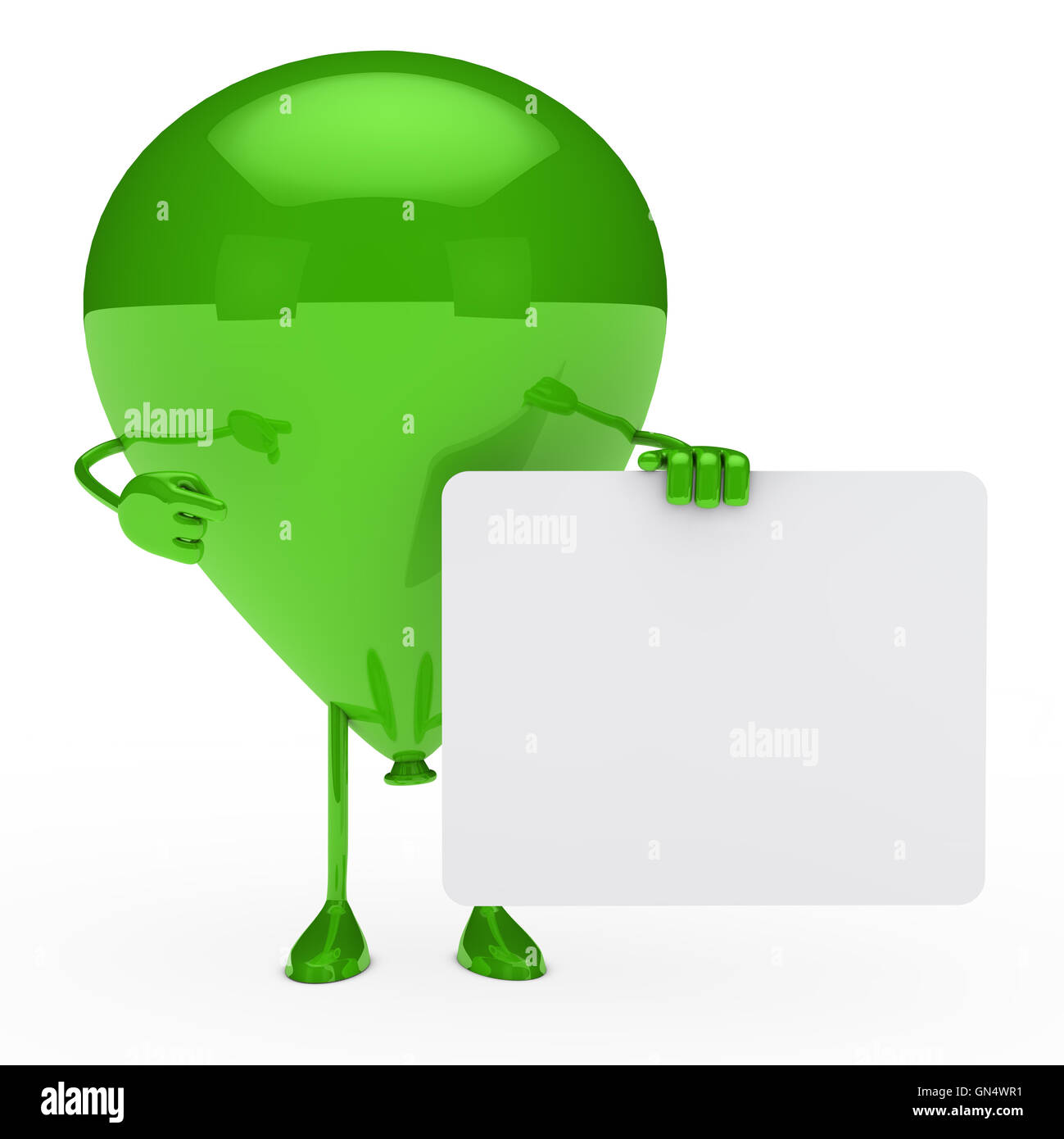 green balloon shows Stock Photo - Alamy