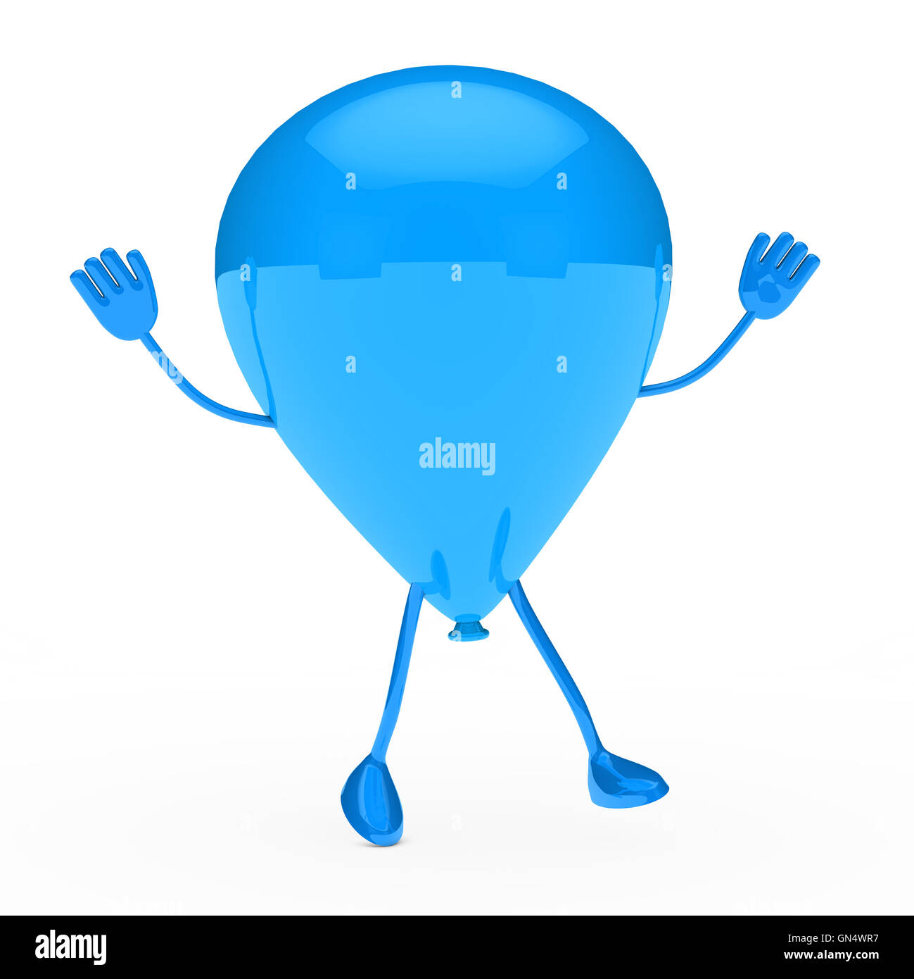 blue party balloon wave Stock Photo - Alamy