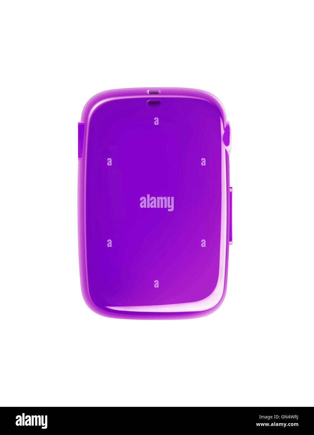 purple device isolated on a white background Stock Photo - Alamy