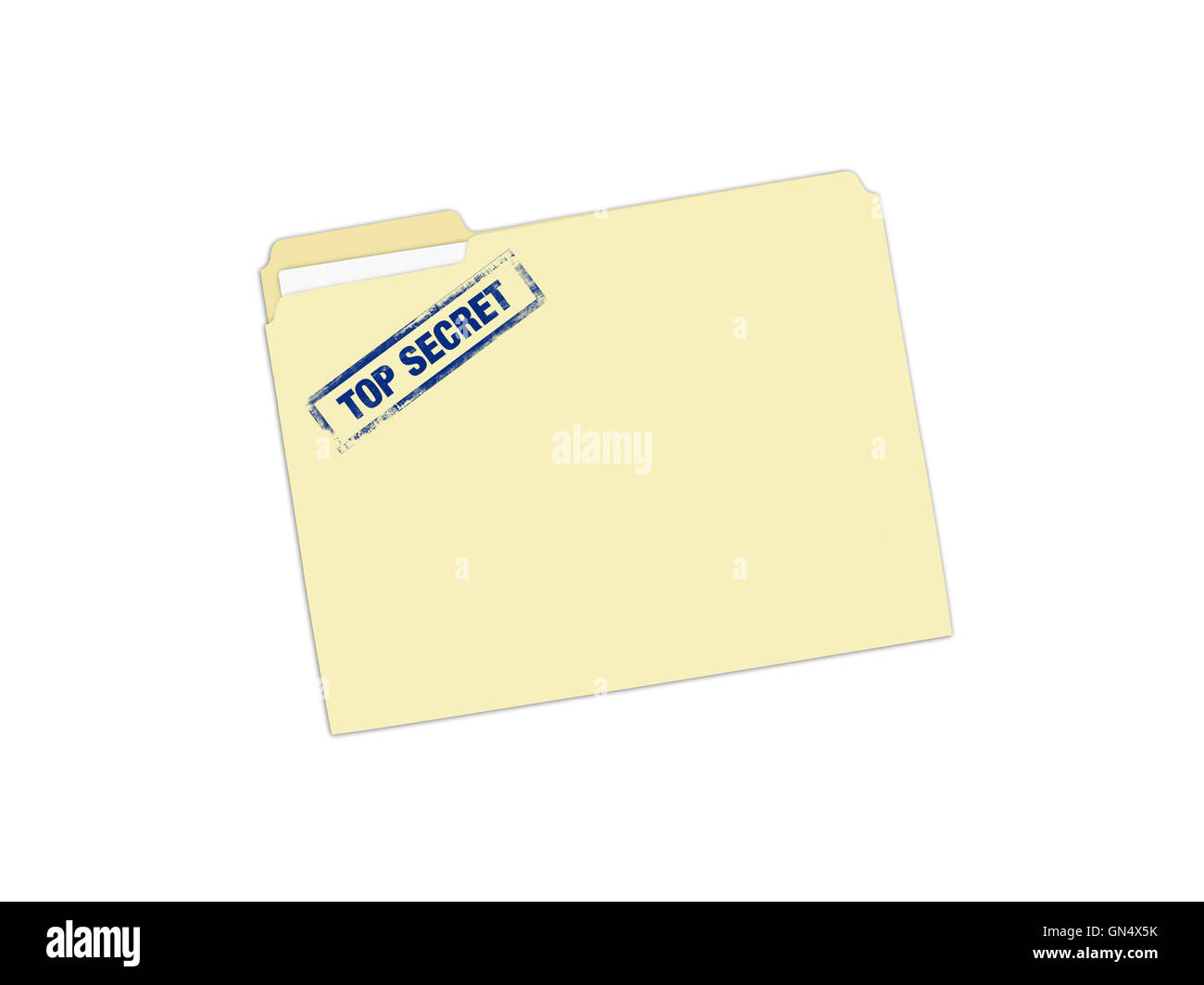 Image of a folder with a Top Secret stamp isolated Stock Photo - Alamy