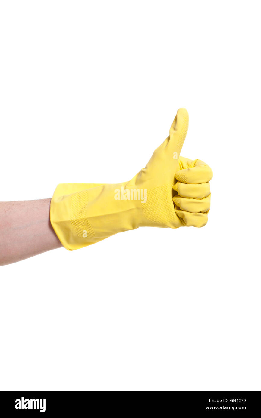 hand in glove isolated Stock Photo - Alamy