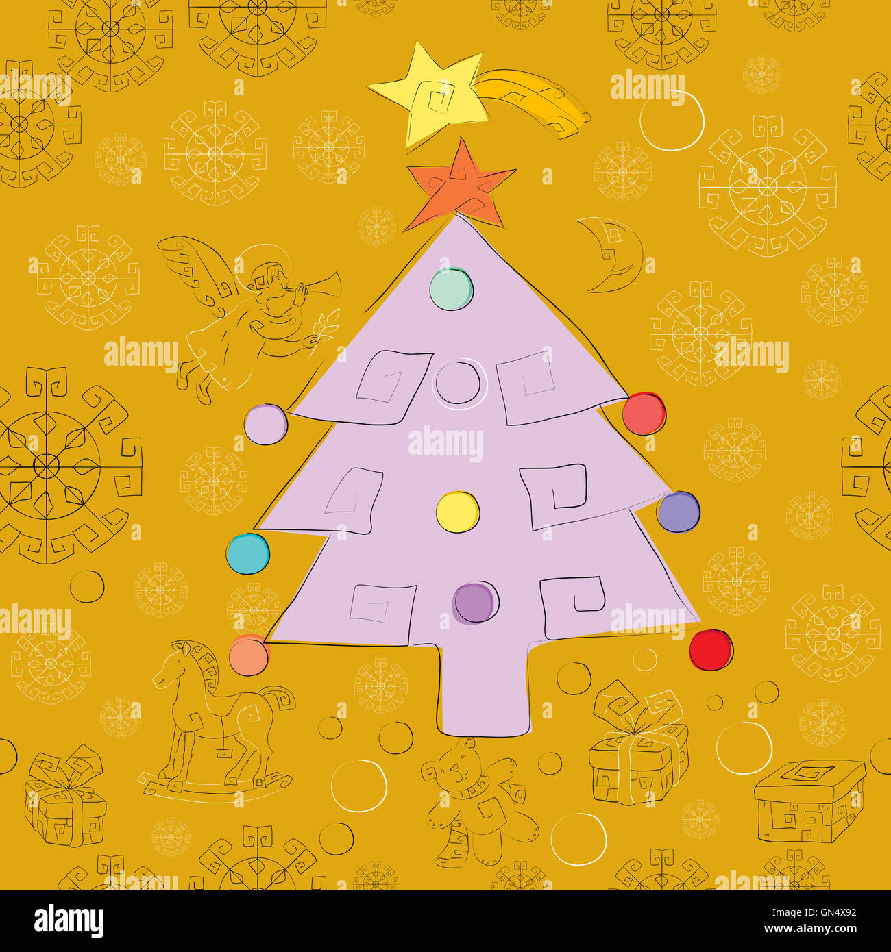 christmas card pattern Stock Photo - Alamy