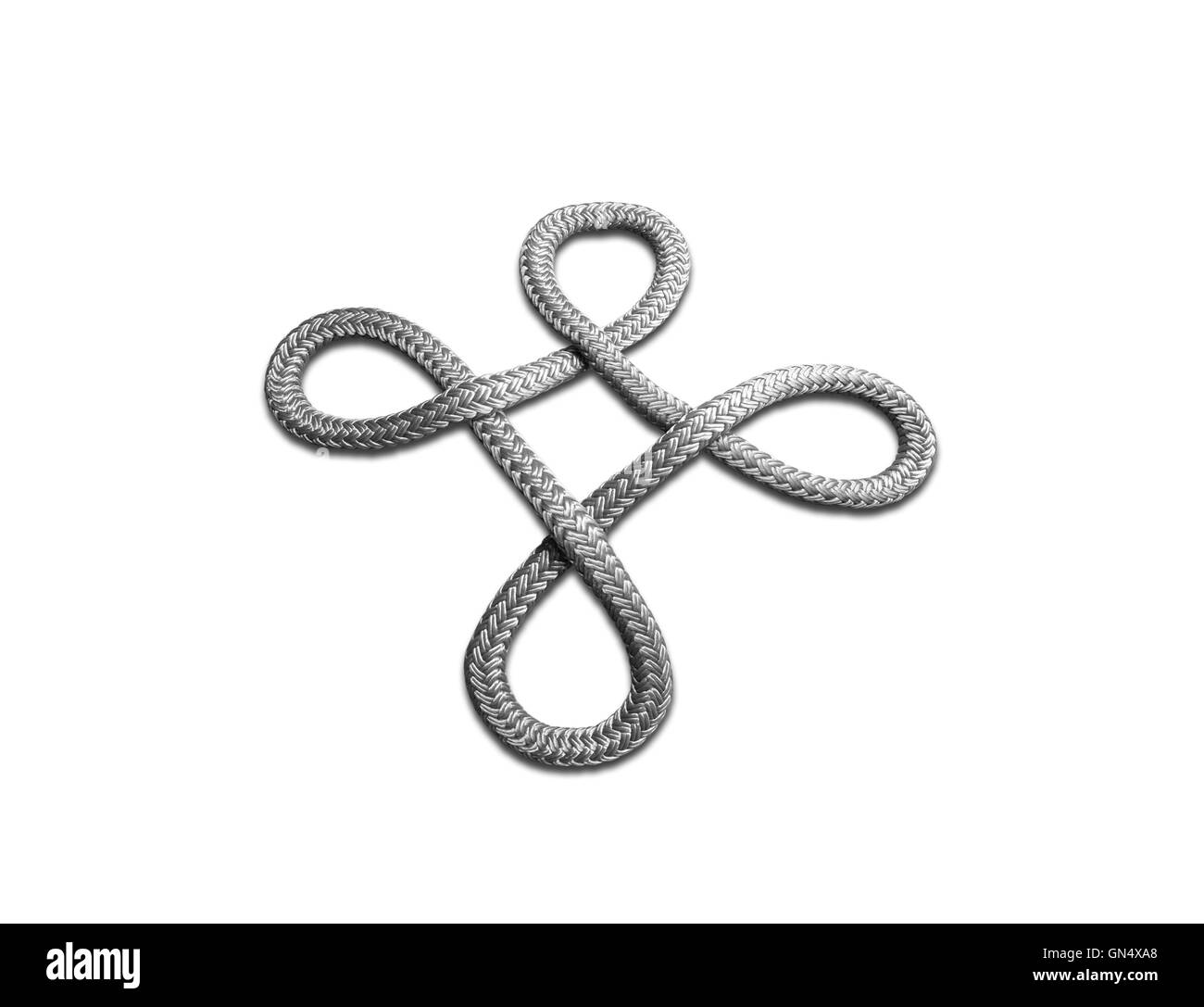 rope sign isolated on white background Stock Photo - Alamy