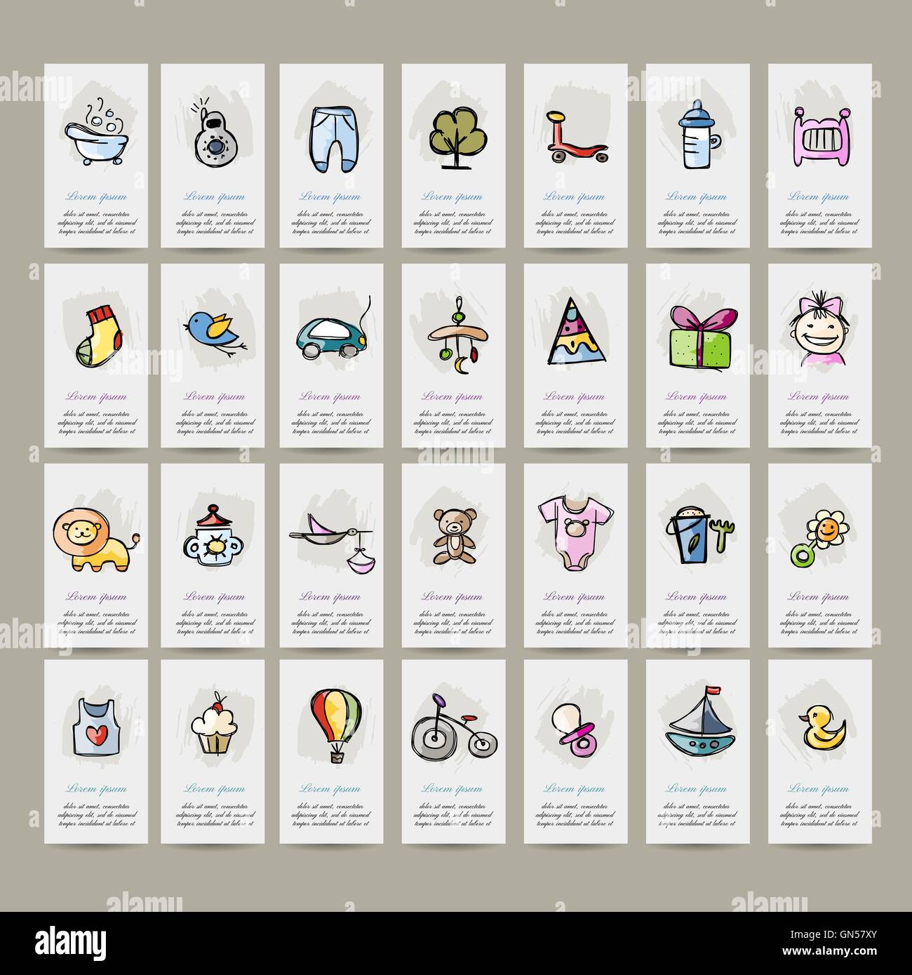 Set of baby icons for your design Stock Vector Image & Art - Alamy