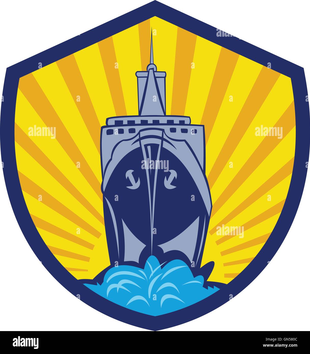 Maritime boat anchor cartoon Stock Vector Images - Alamy