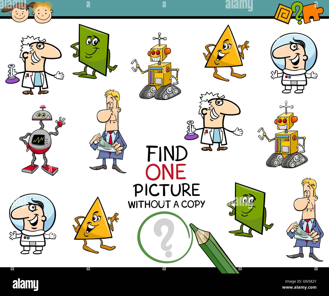 education preschool task for kids Stock Vector Image & Art - Alamy