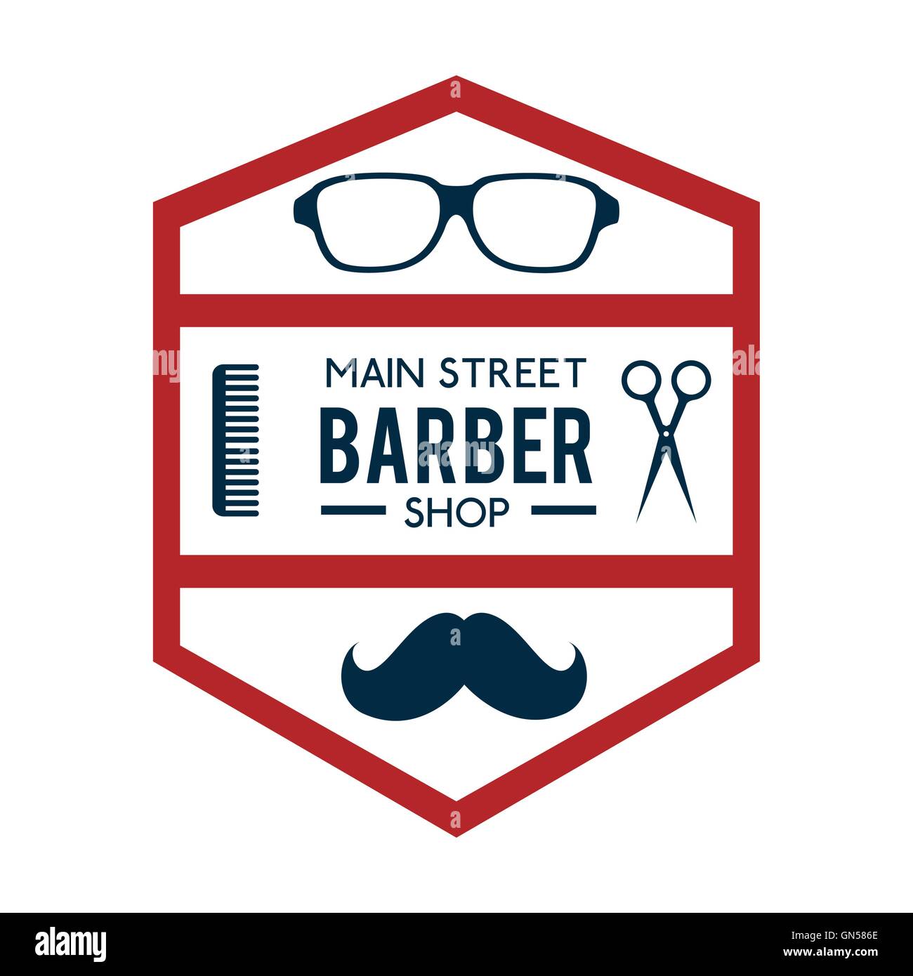 professional barber shop icon Stock Vector Image & Art - Alamy