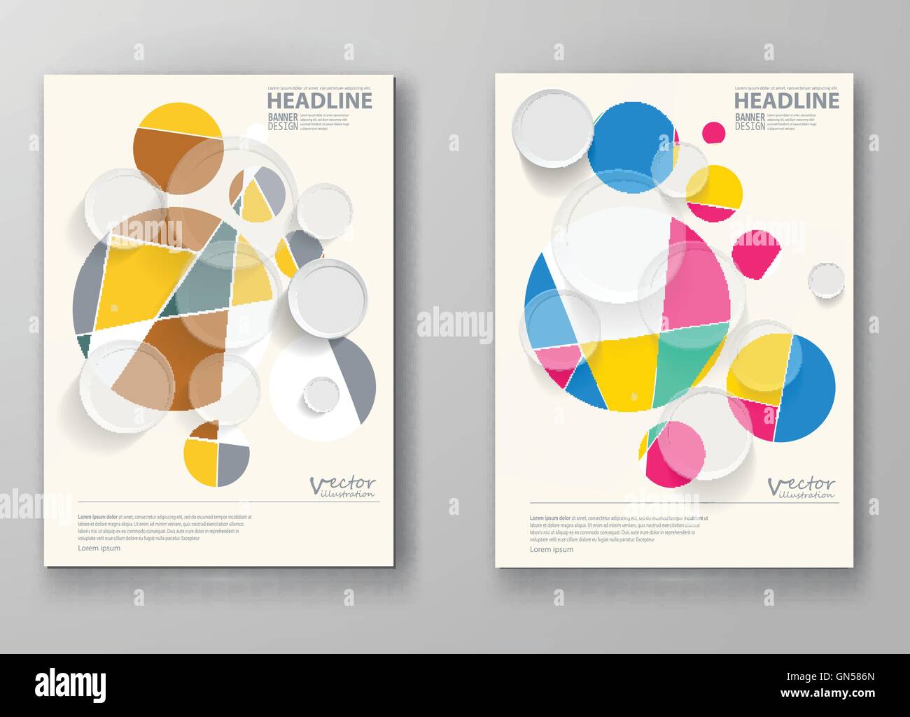 Set of abstract design templates Stock Vector Image & Art - Alamy