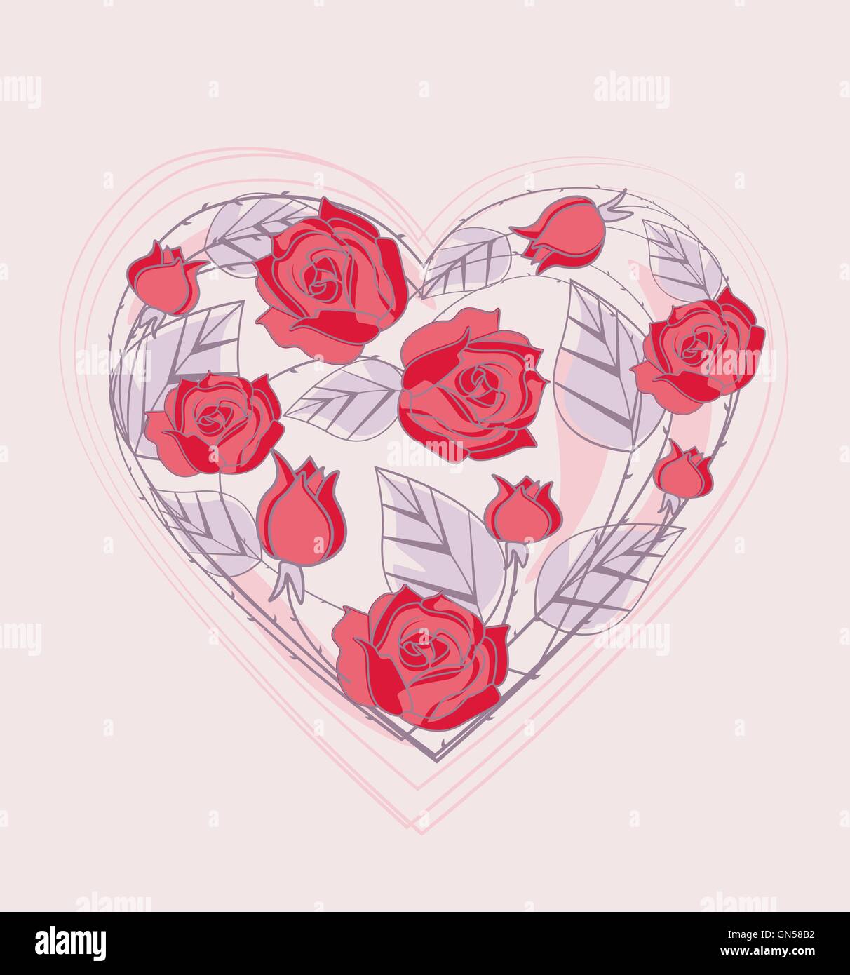 Vector red roses Stock Vector Image & Art - Alamy