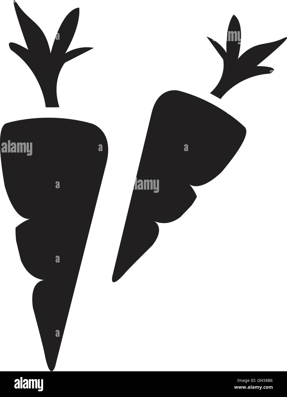 Carrot symbol Stock Vector Images - Alamy