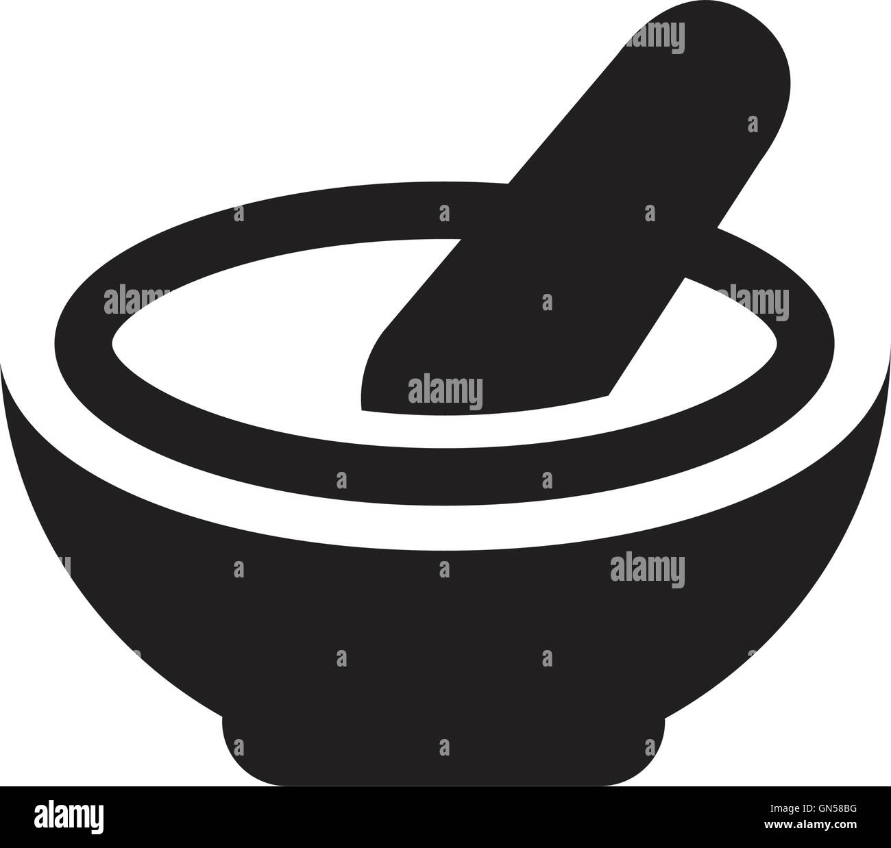 Mortar vector icon Stock Vector Image & Art - Alamy