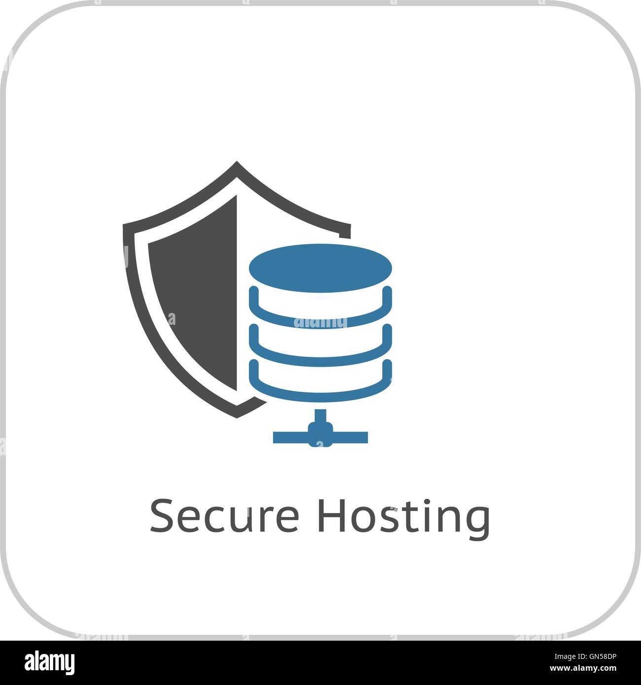 Icon hosting data cloud Stock Vector Images - Alamy