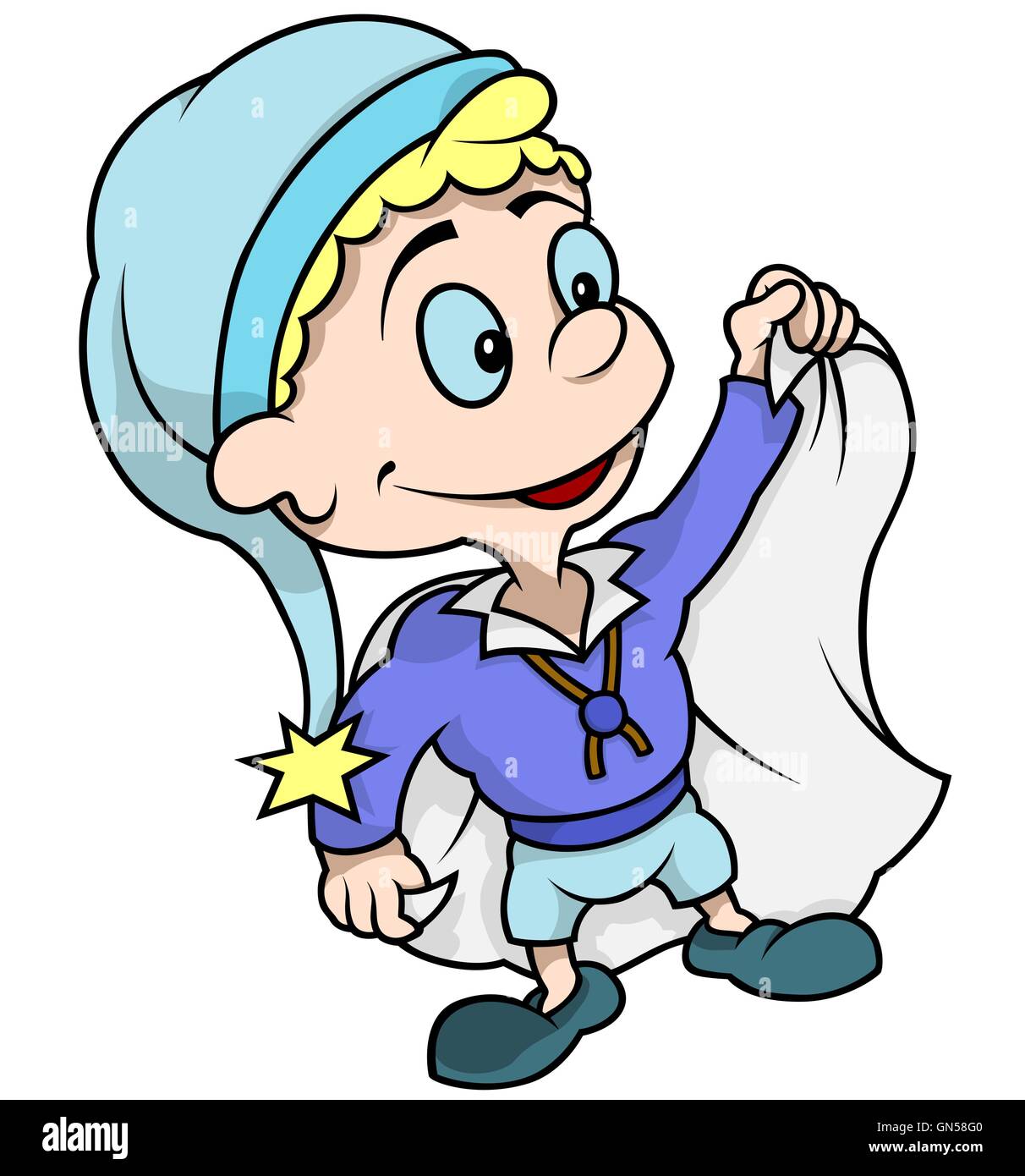 Blue Little Dwarf Stock Vector Image & Art - Alamy