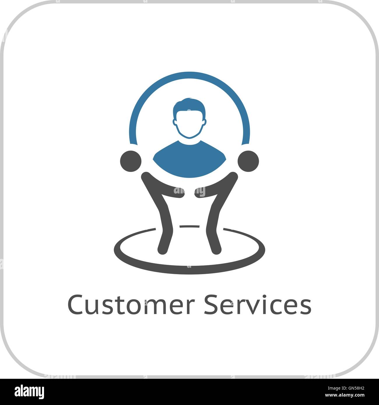 Customer Service Icon. Business Concept Stock Vector Image & Art - Alamy