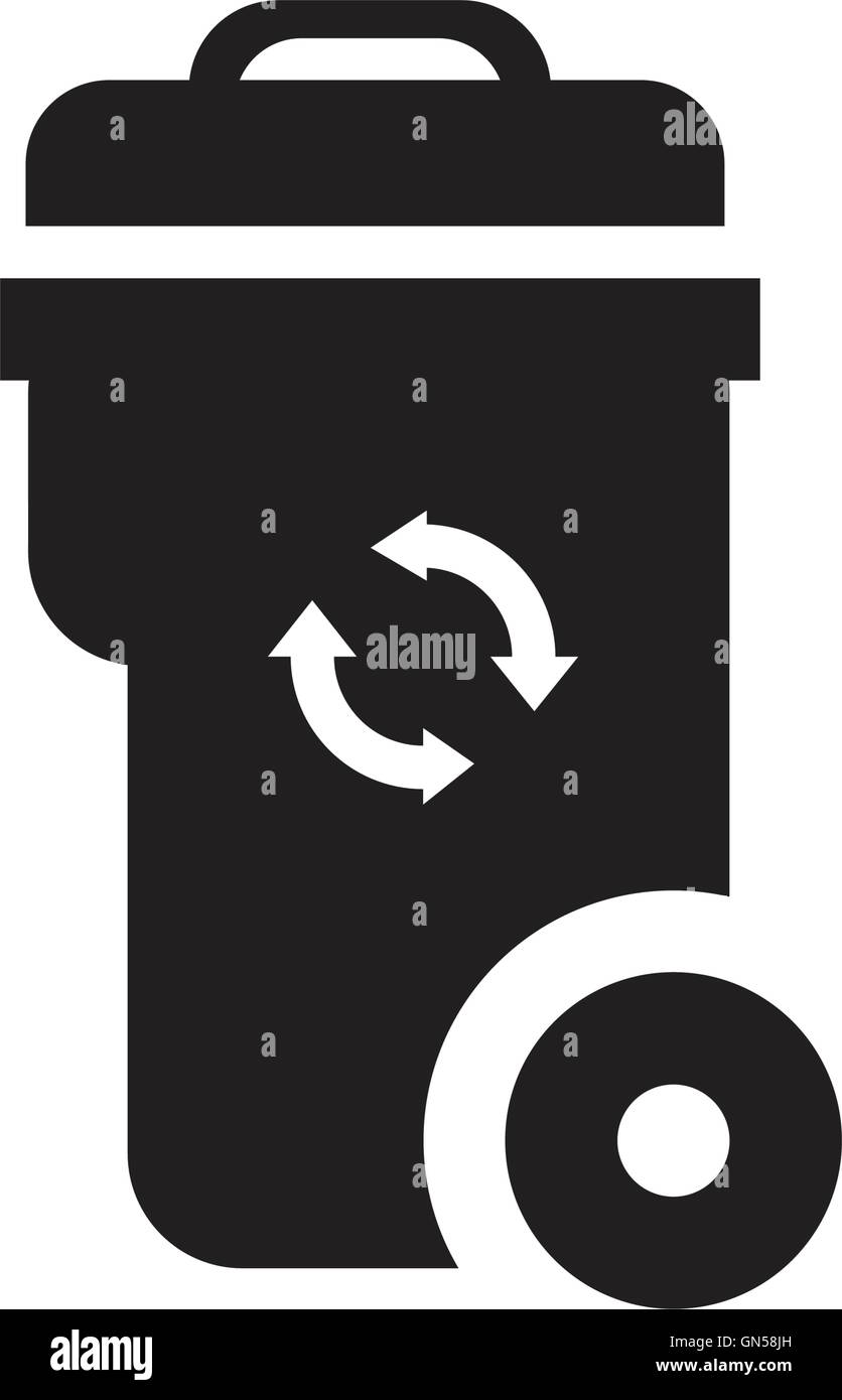 Trash bin icon hi-res stock photography and images - Alamy