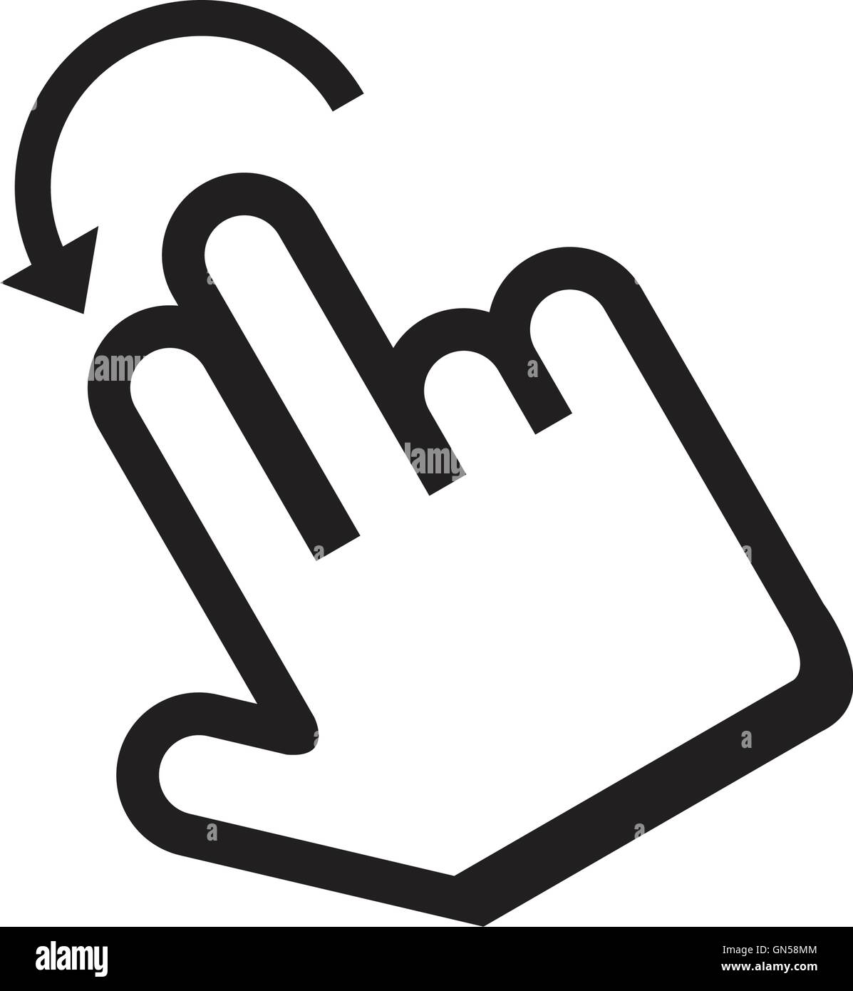 cursor hand icon vector design Stock Vector Image & Art - Alamy