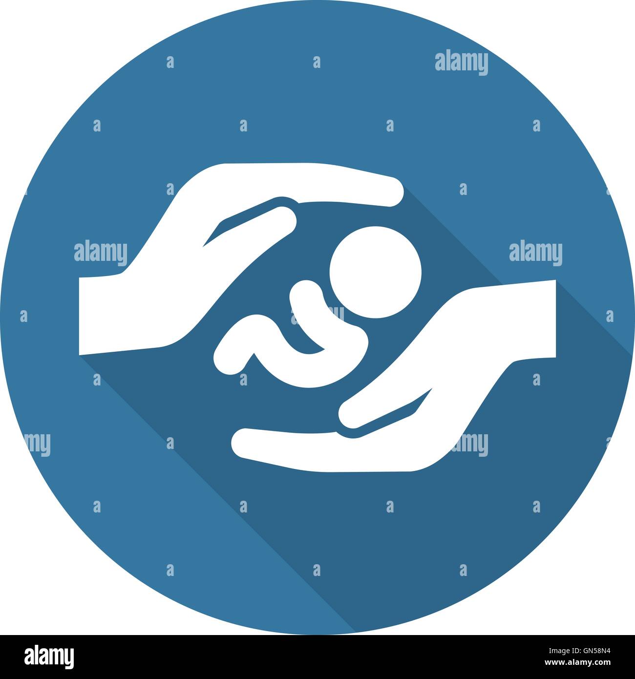 Child Care Icon. Flat Design Stock Vector Image & Art - Alamy