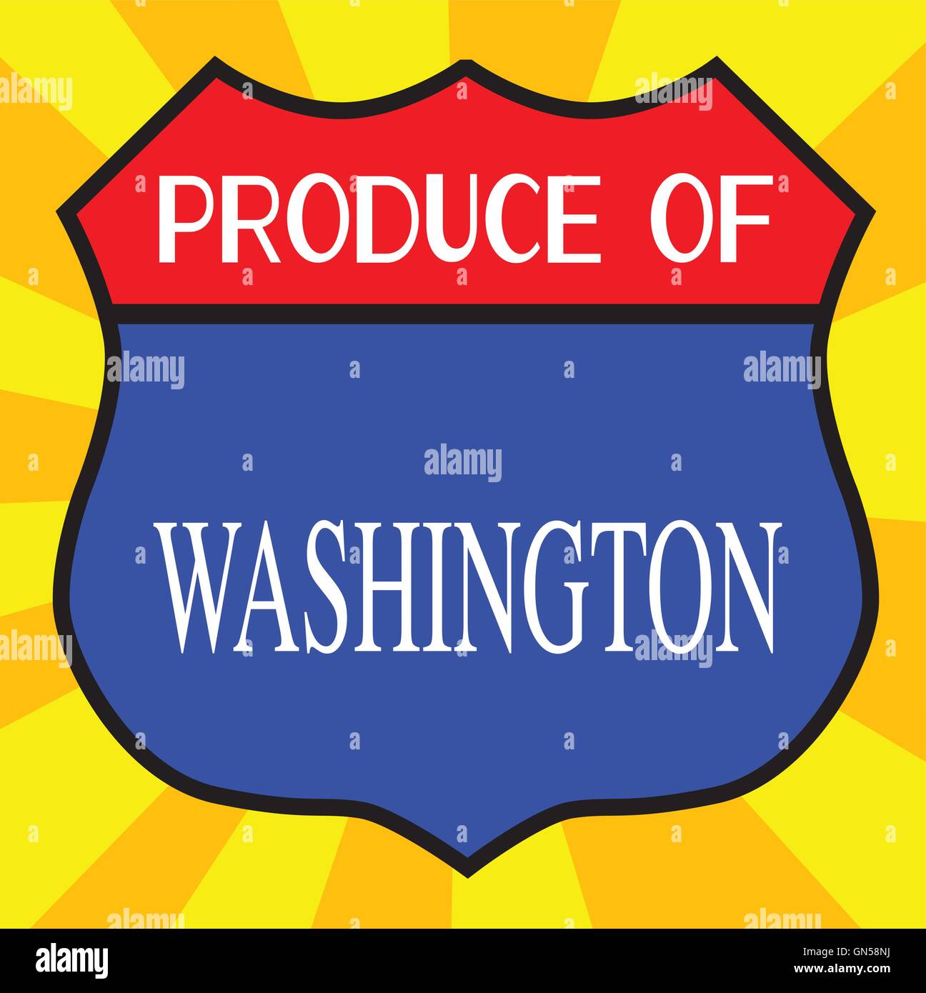 Washington state road sign hi-res stock photography and images - Alamy