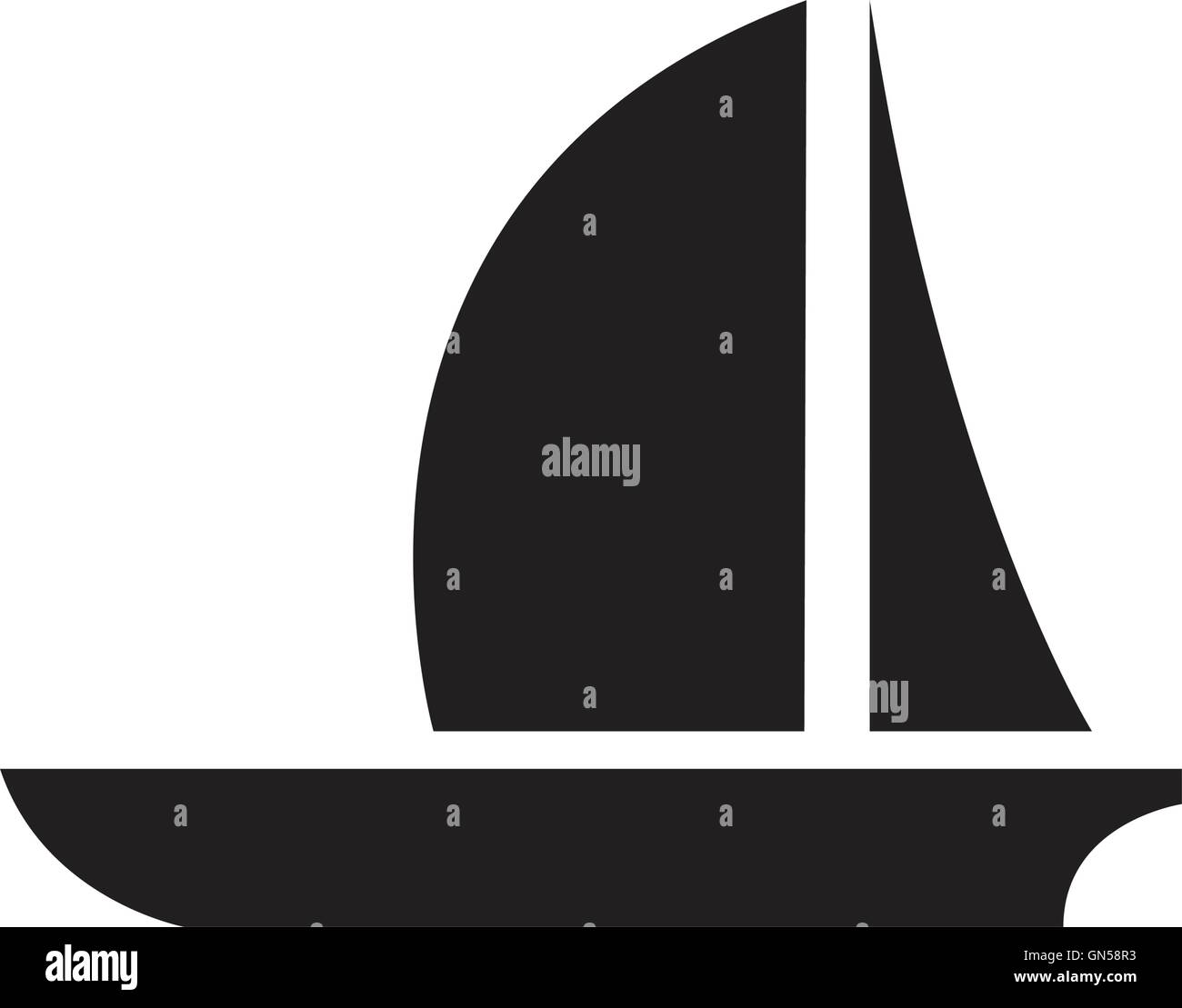Sail Boat icon Stock Vector Image & Art - Alamy
