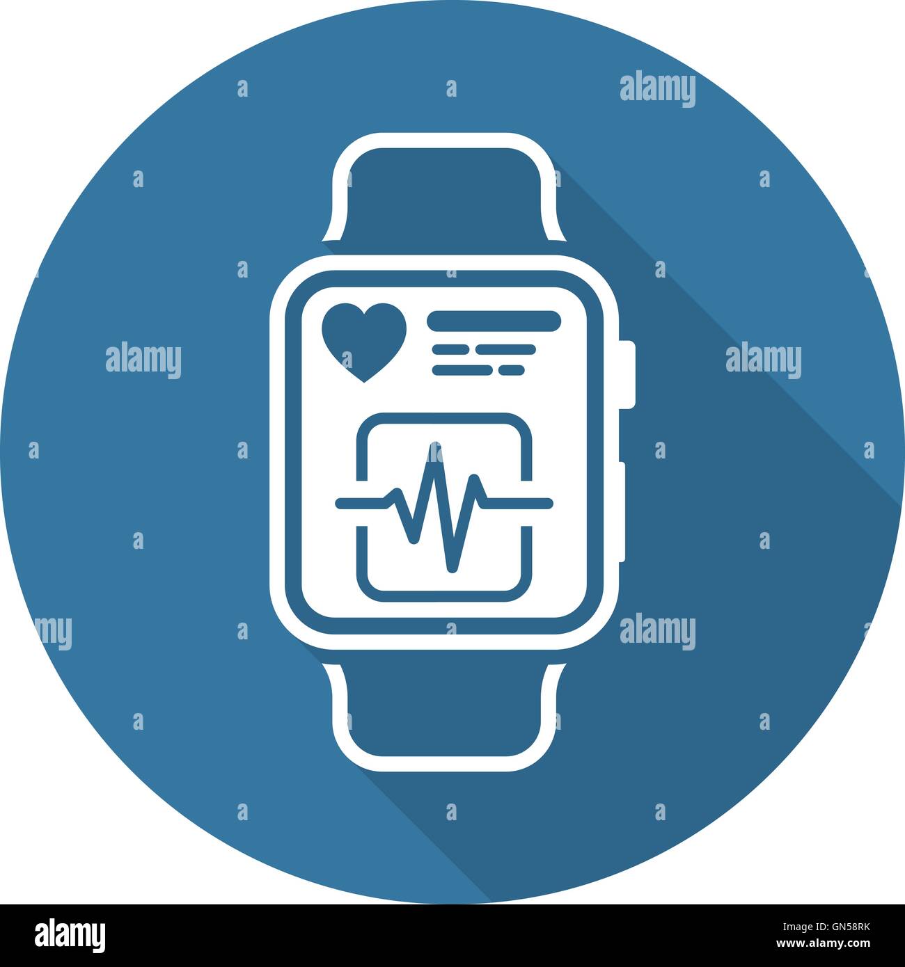 Fitness App Icon. Flat Design Stock Vector Image & Art - Alamy