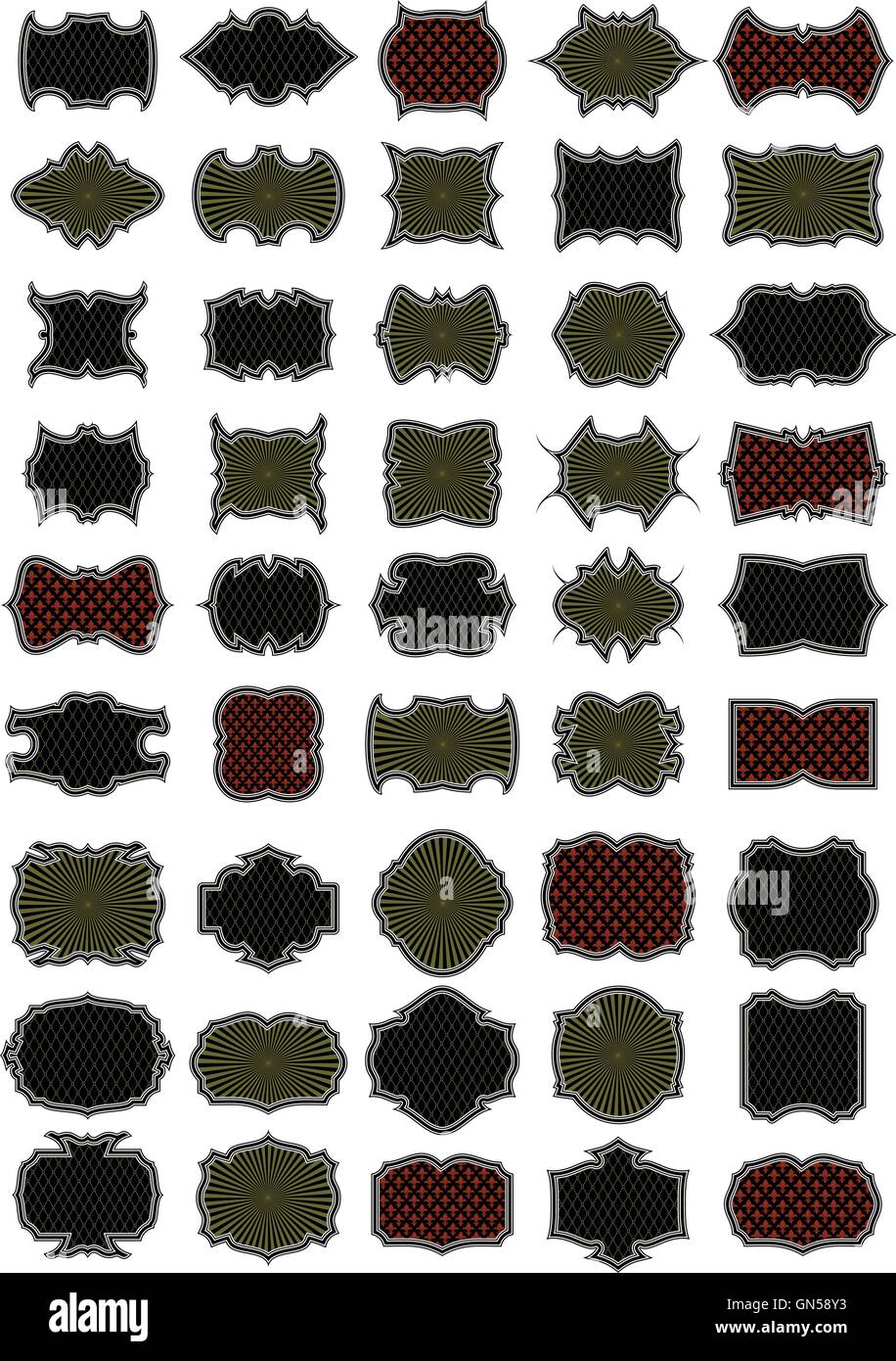 Ornate banner frames hi-res stock photography and images - Alamy