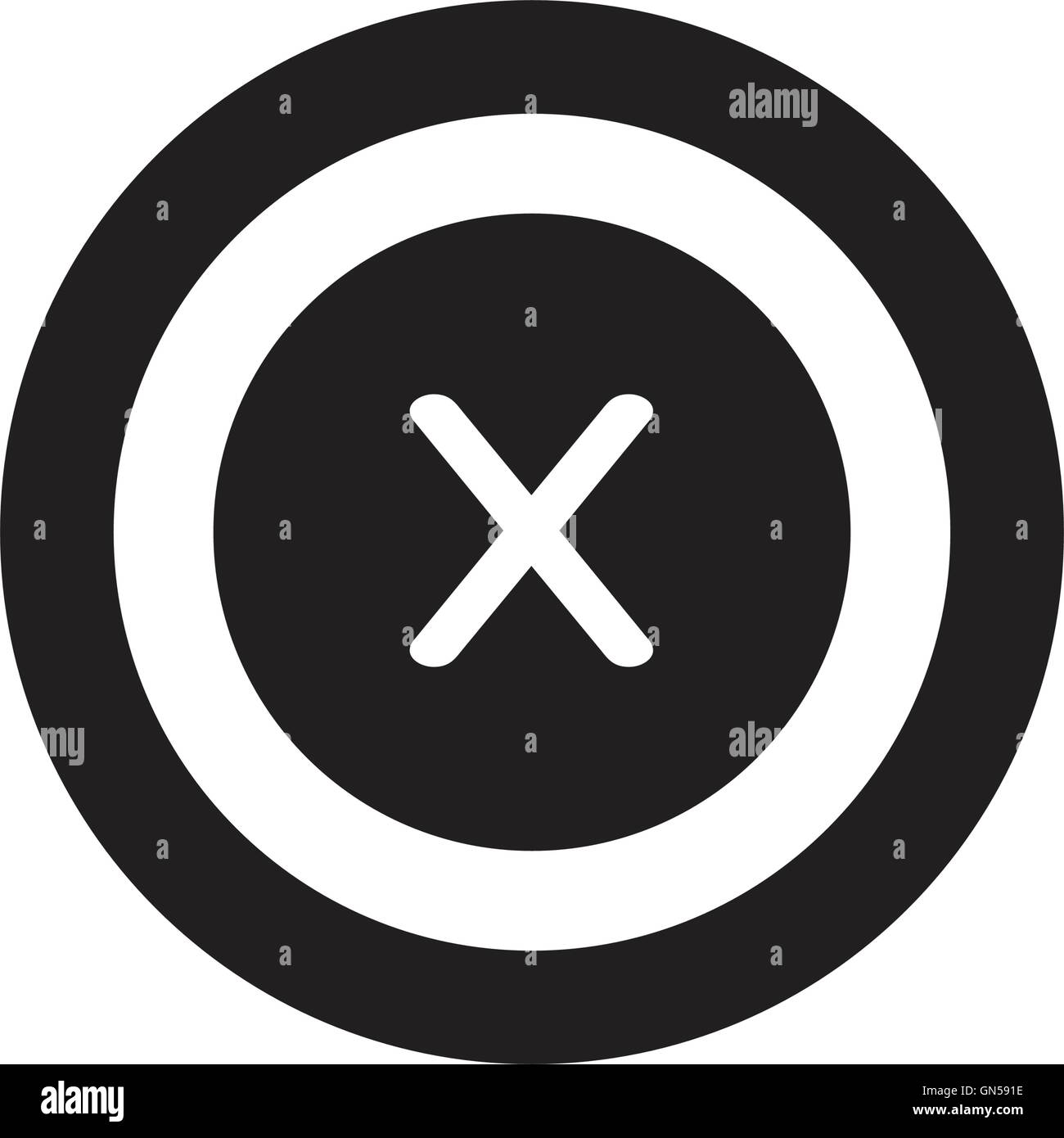 Blank Prohibited Road Traffic Sign Stock Vector Images - Alamy