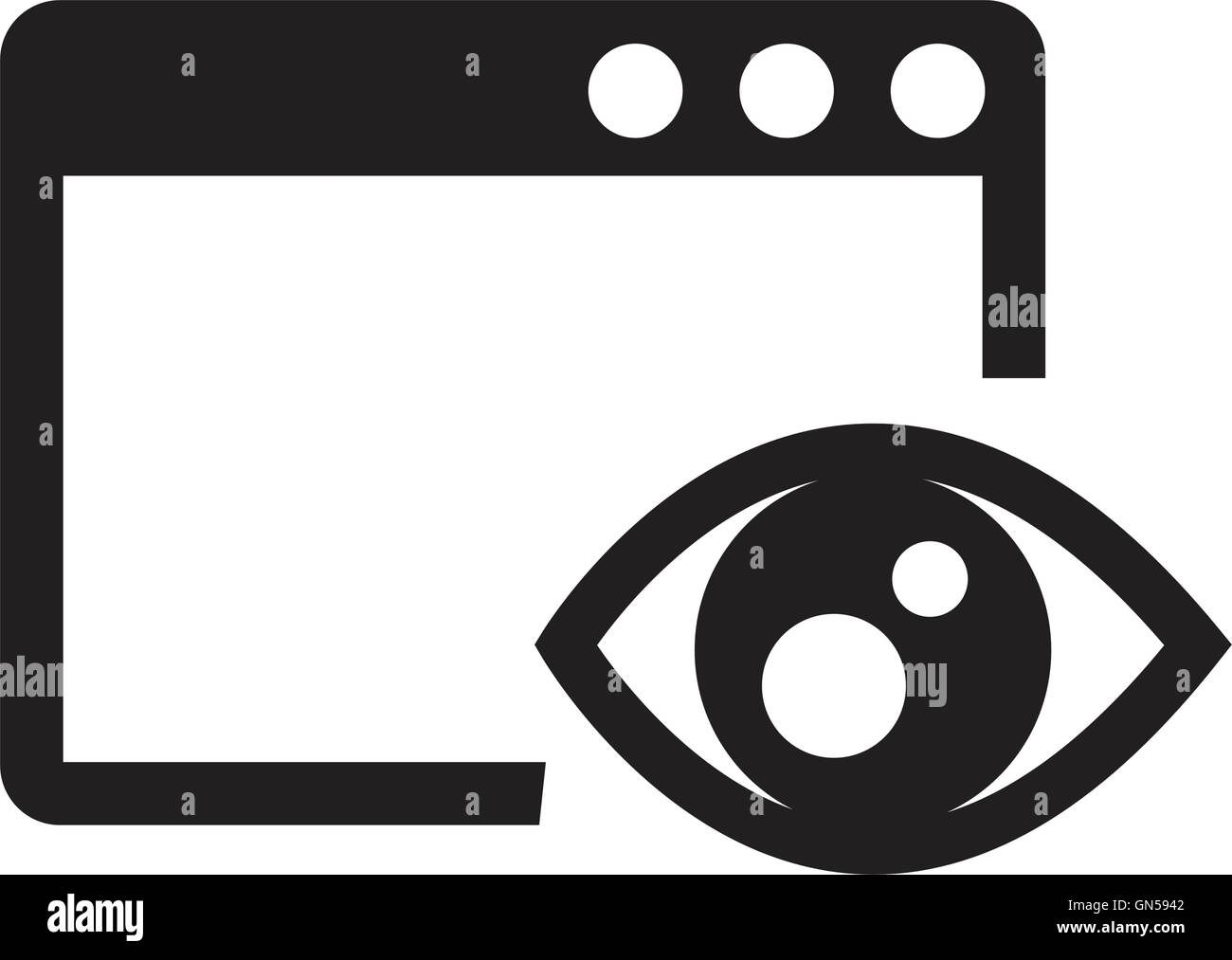 Lock on laptop computer Stock Vector Images - Alamy