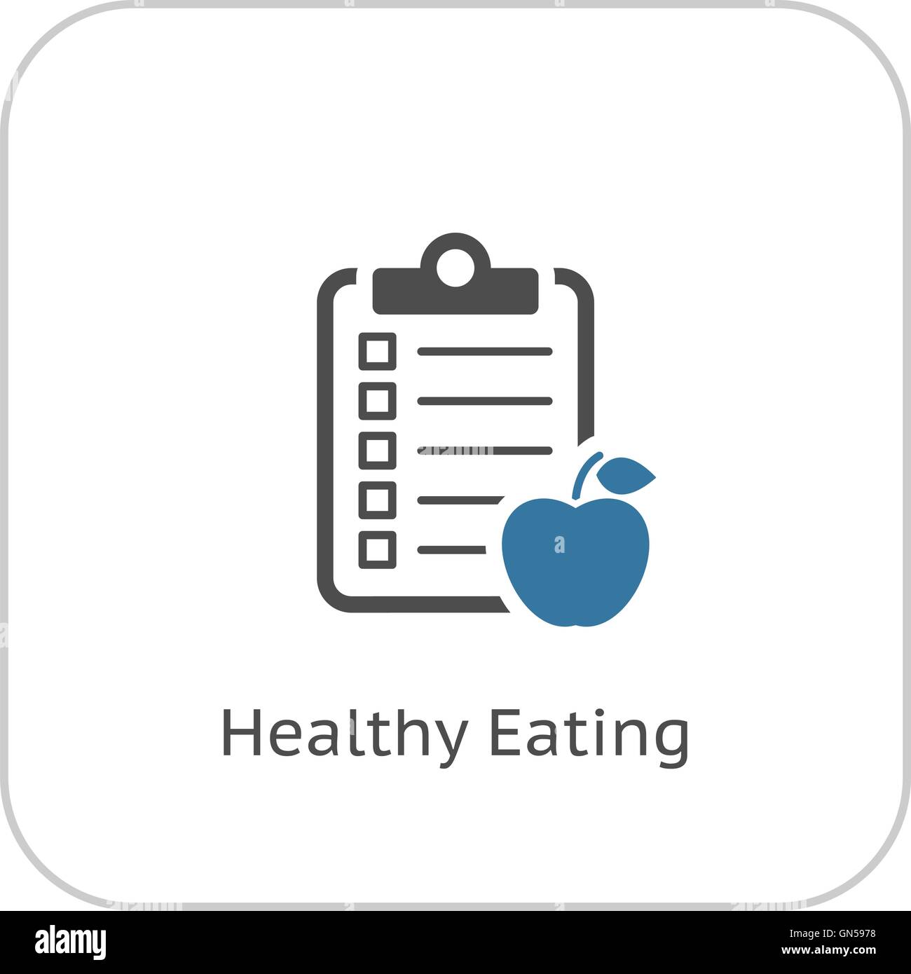 Healthy eating icon hi-res stock photography and images - Alamy