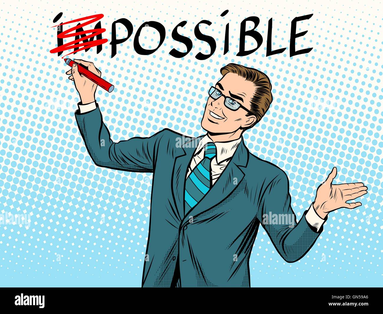 Impossible possible business concept Stock Vector Image & Art - Alamy