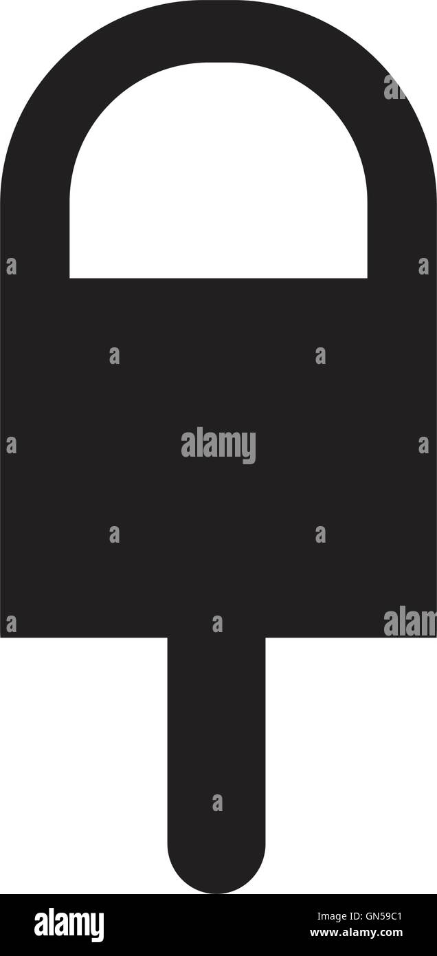 Ice cream silhouette vector Stock Vector Images - Alamy