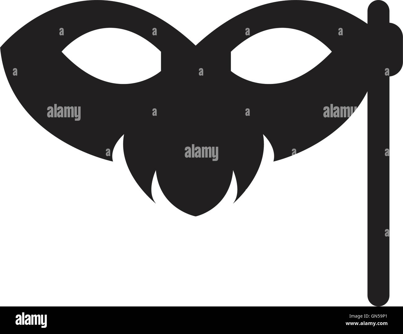 festive masks silhouette Stock Vector Image & Art - Alamy