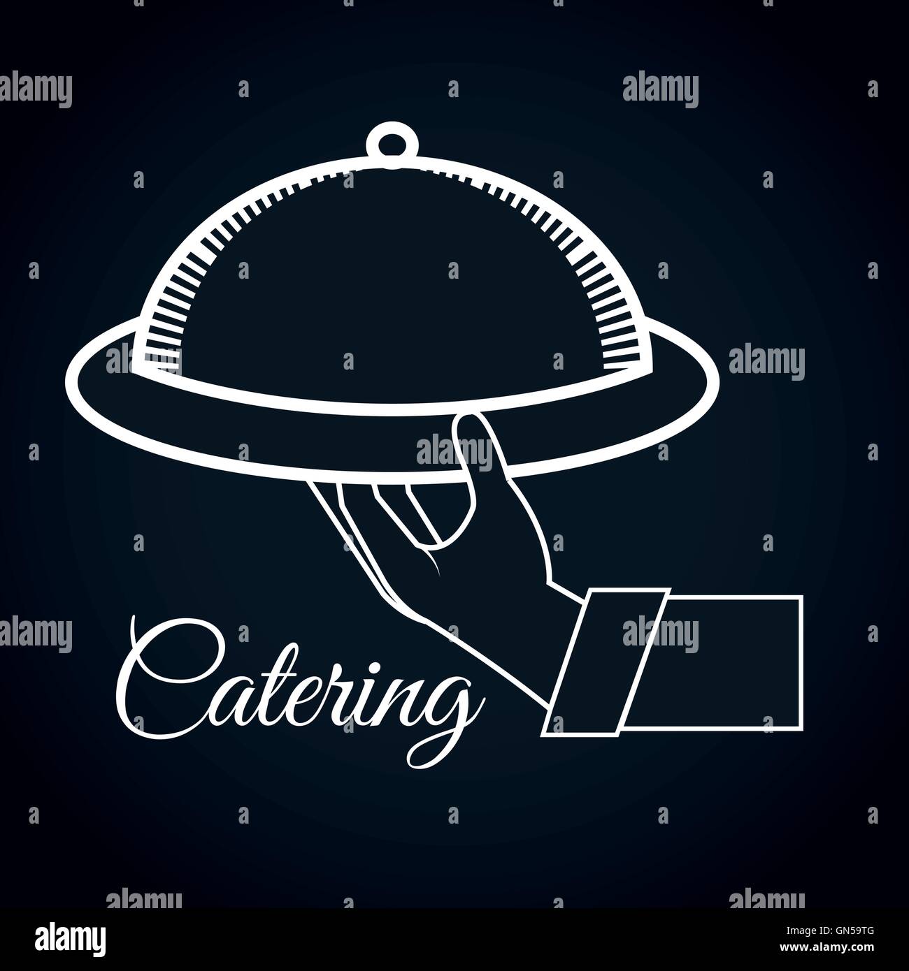 catering delicious food icon Stock Vector Image & Art - Alamy