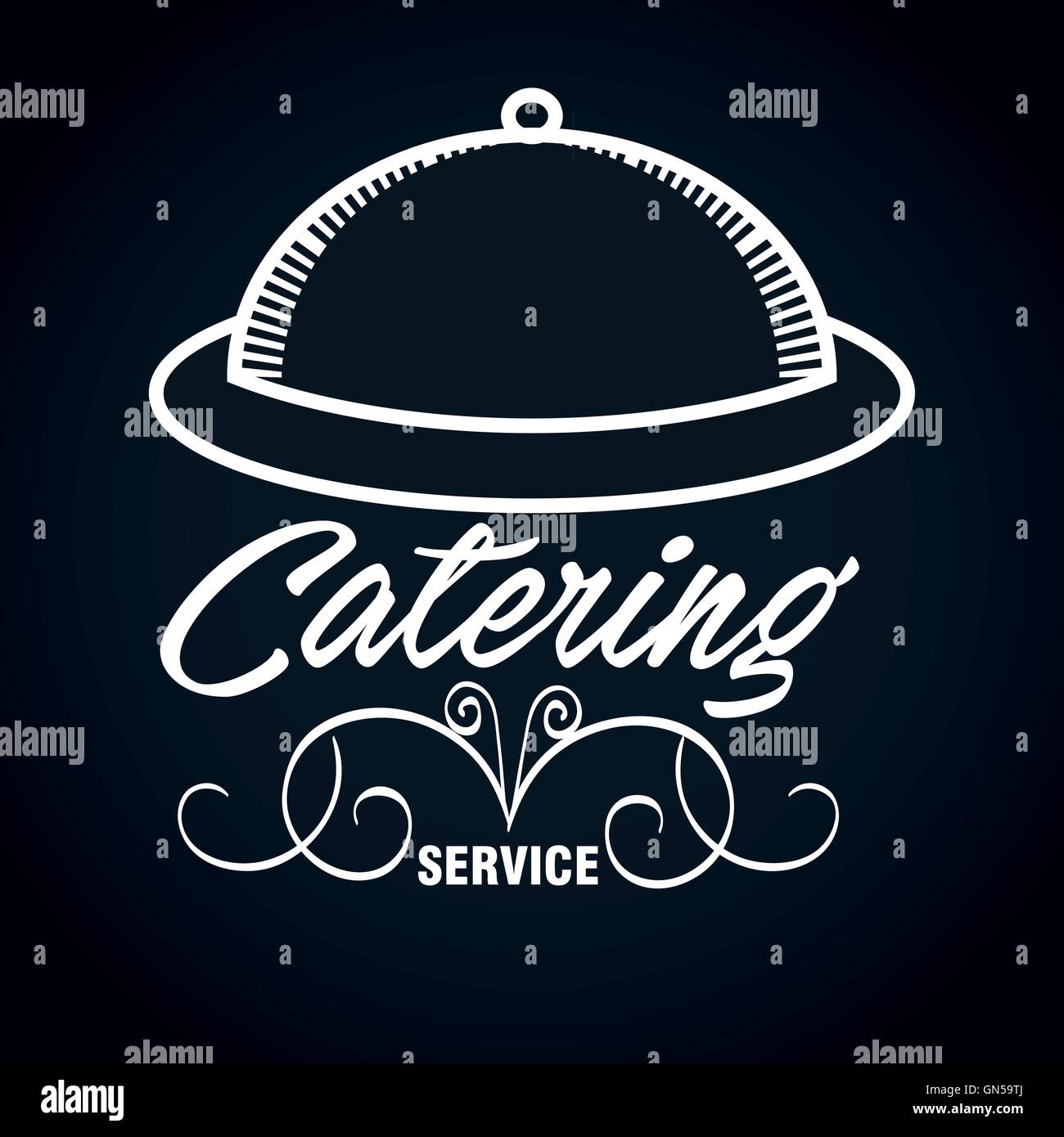 catering delicious food icon Stock Vector Image & Art - Alamy