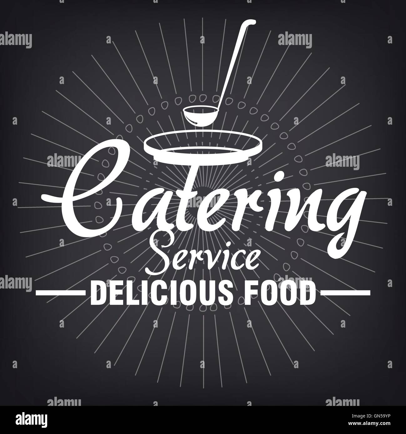 catering delicious food icon Stock Vector Image & Art - Alamy