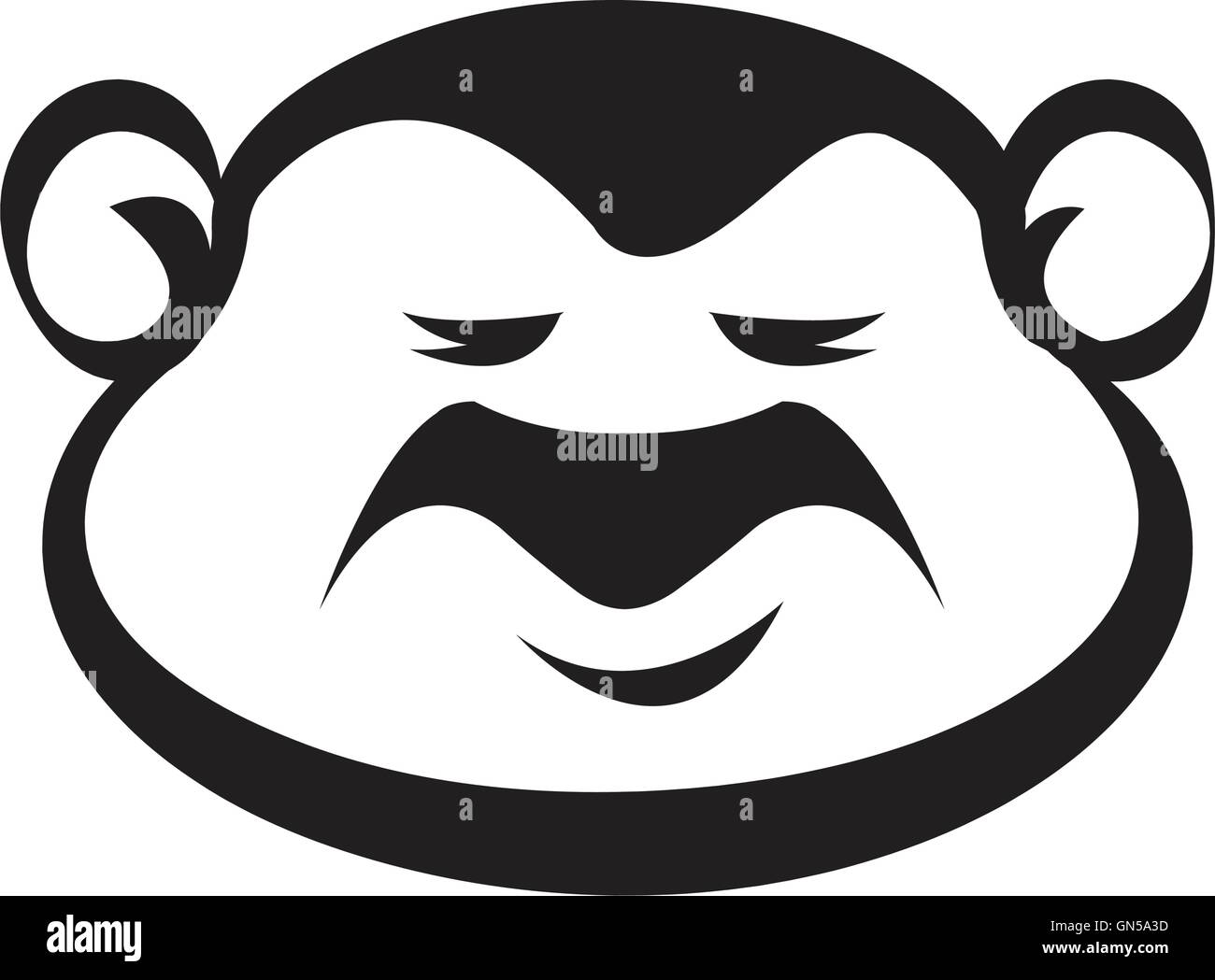 Monkey head icon vector Stock Vector Image & Art - Alamy