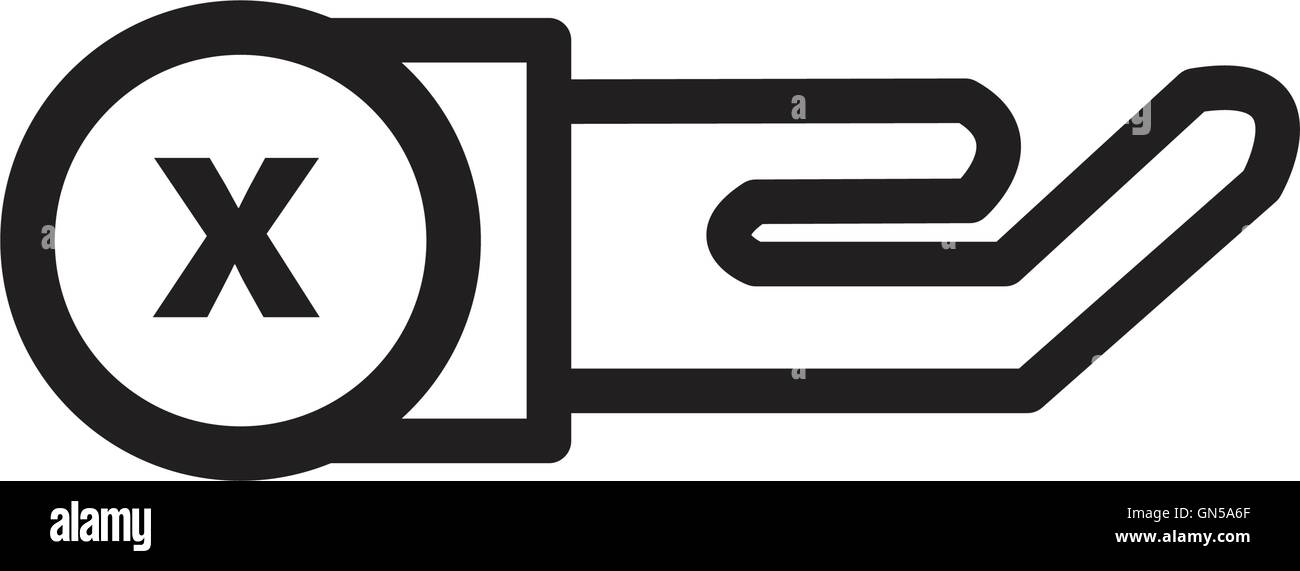 Click hand icons touch Black and White Stock Photos & Images - Alamy