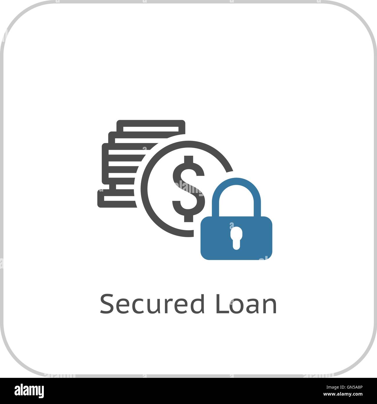 Online banking icon flat Stock Vector Images - Alamy