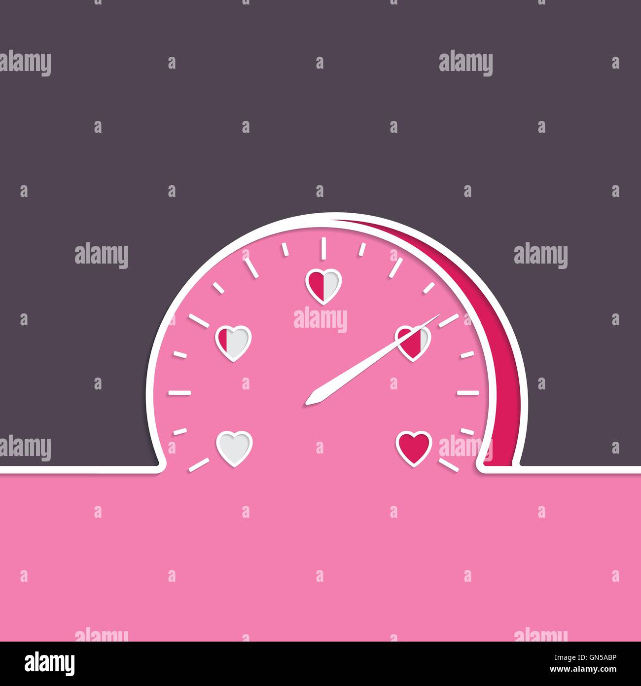 Love concept pink heart Stock Vector Images - Alamy