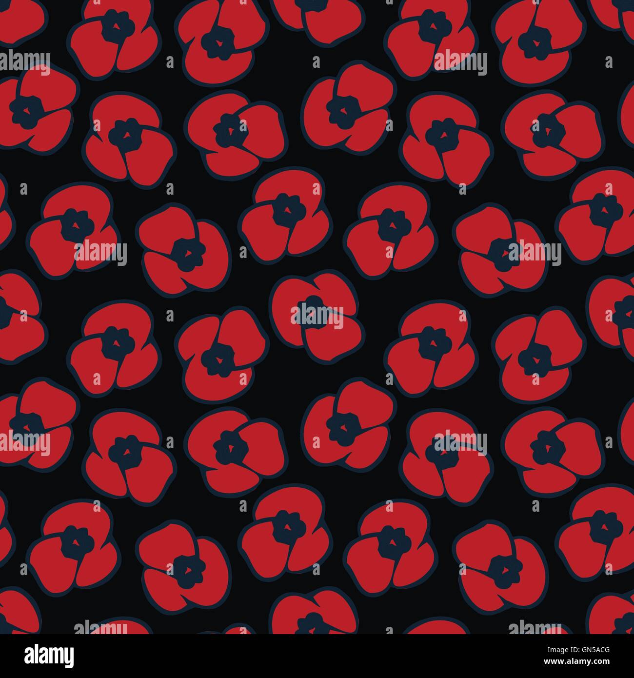seamless pattern with poppy Stock Vector Image & Art - Alamy