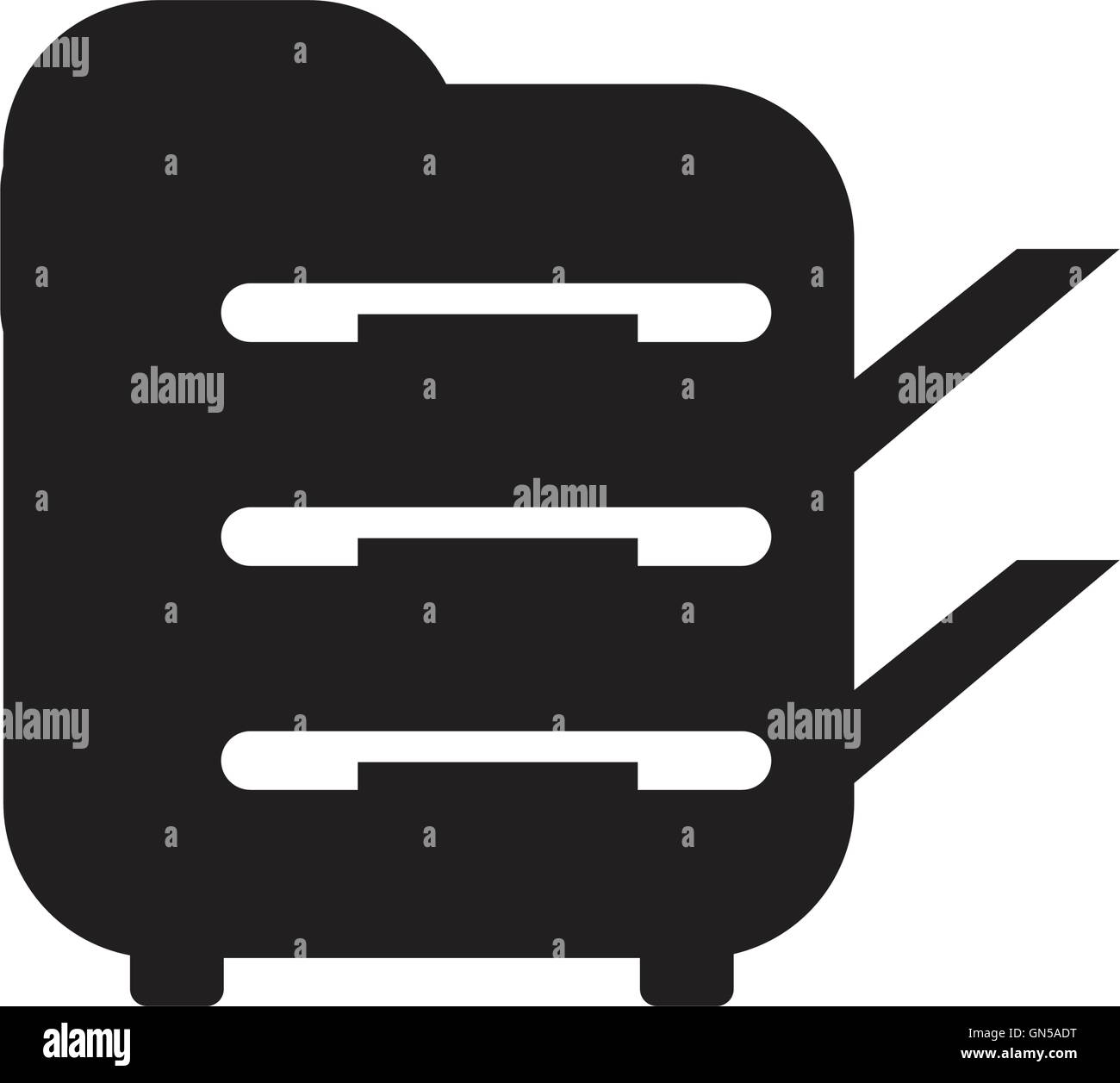 Print icon office equipment Stock Vector Images - Alamy