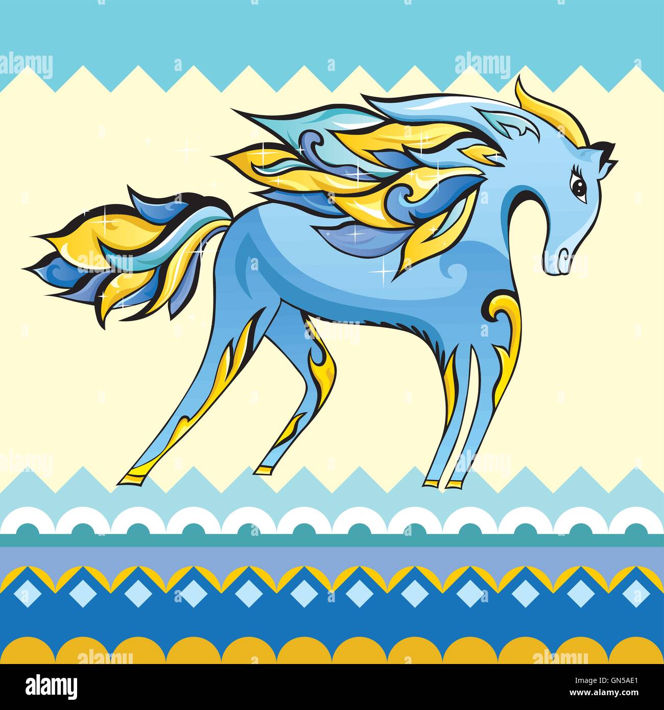 Happy winter creative concept Stock Vector Images - Alamy