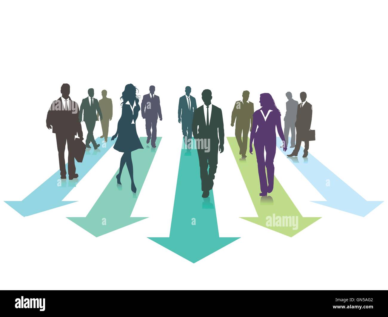 Direction forward Stock Vector Images - Alamy