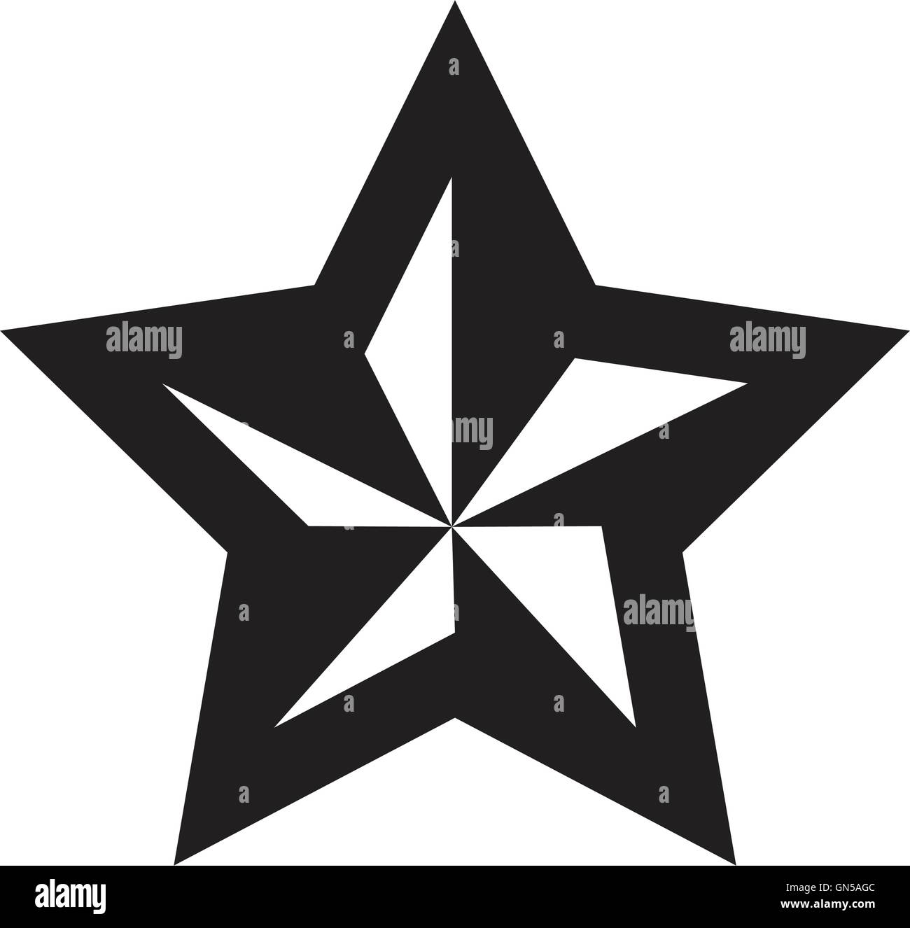 Black star - vector icon Stock Vector Image & Art - Alamy